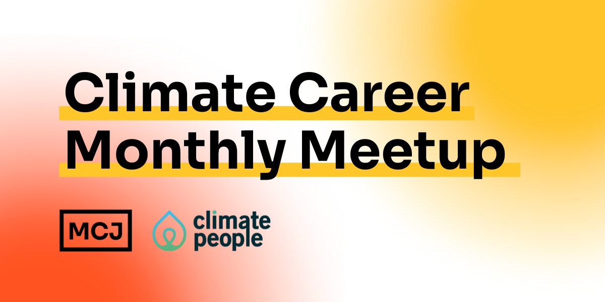 Climate Career Advancement · Events Calendar