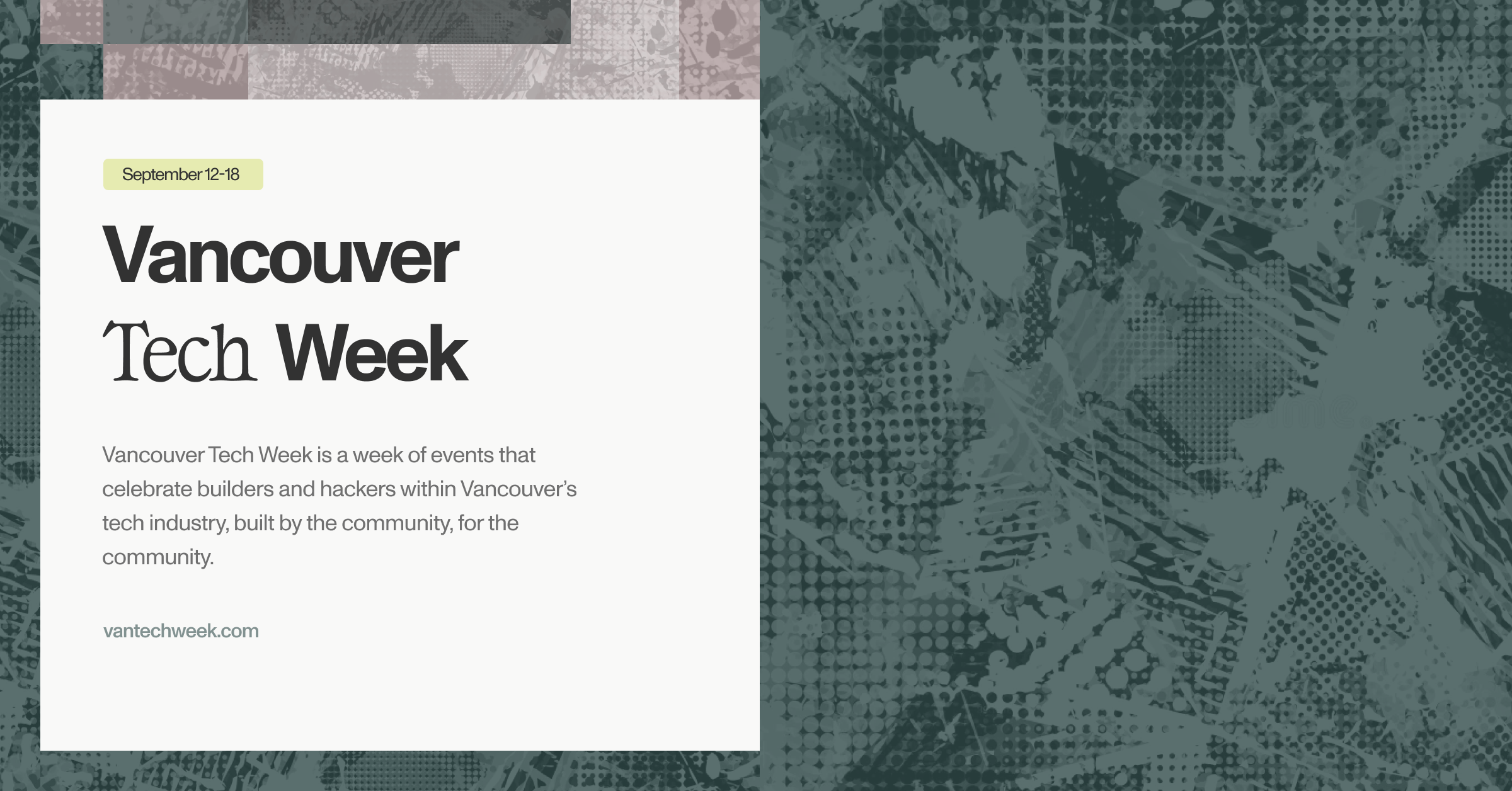 Vancouver Tech Week · Events Calendar
