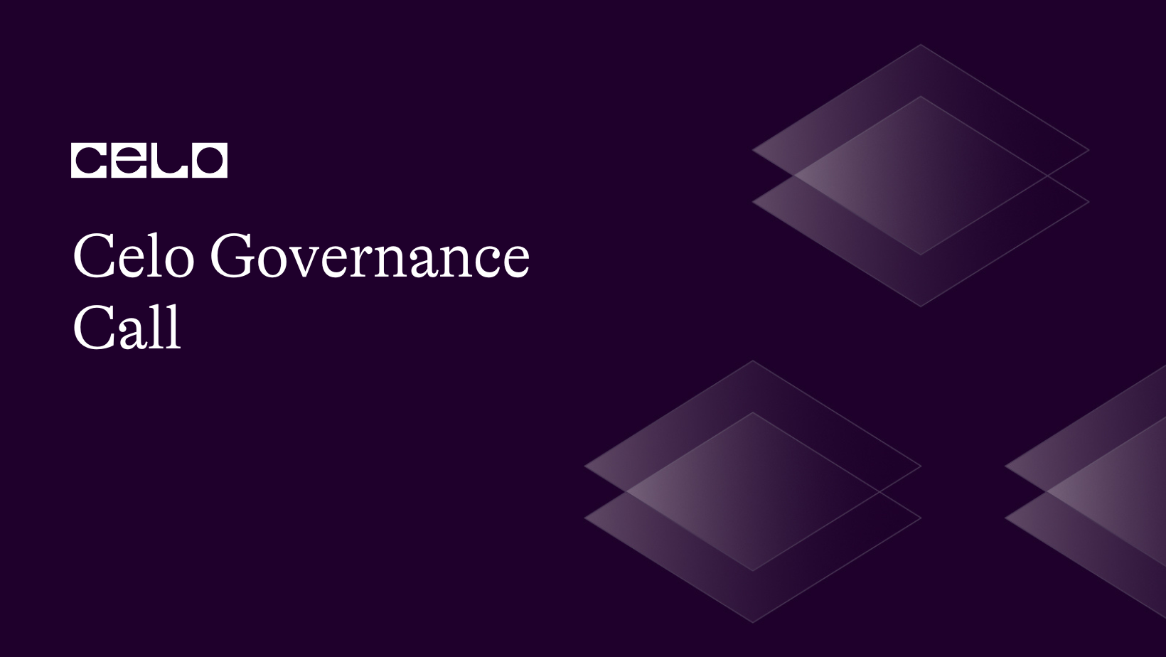 Celo Governance · Events Calendar