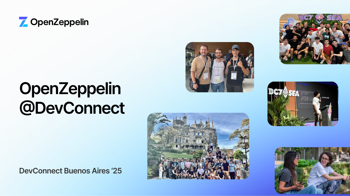 OpenZeppelin @Devconnect · Events Calendar