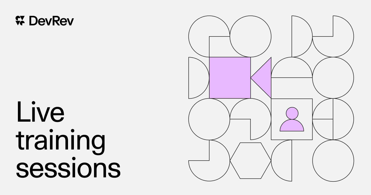 DevRevU · Events Calendar