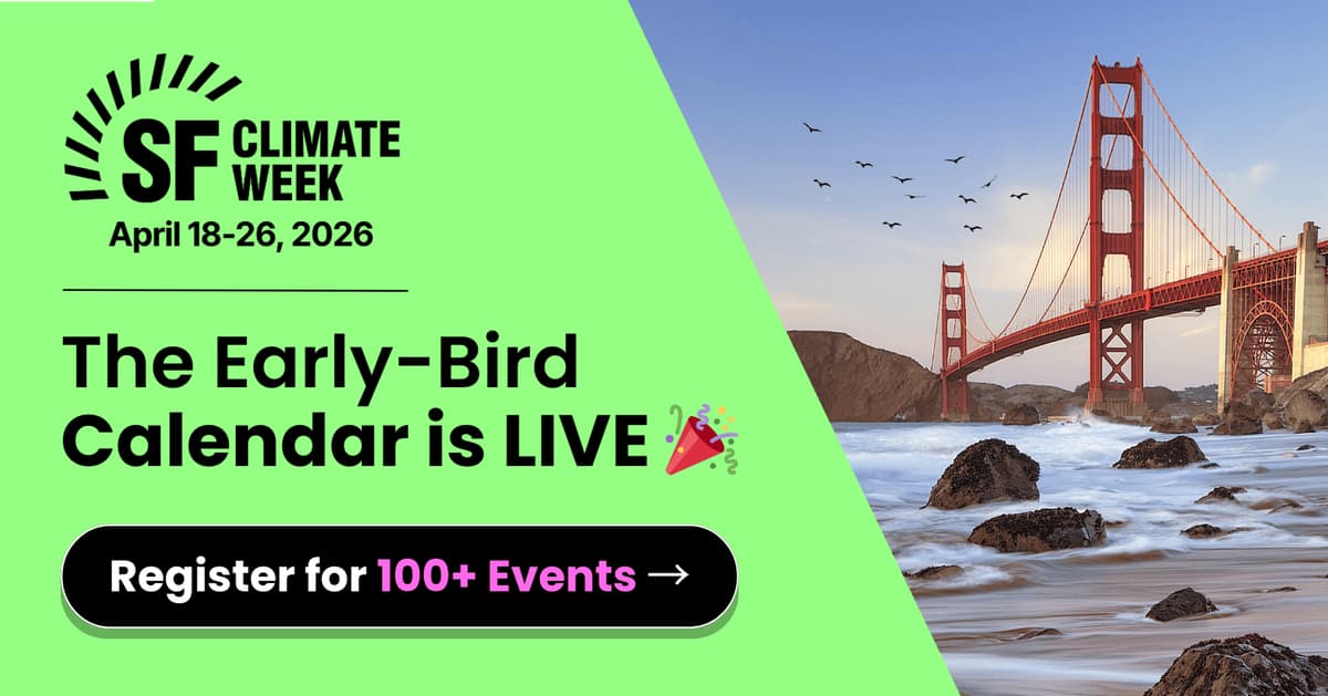 SF Climate Week 2026 · Events Calendar