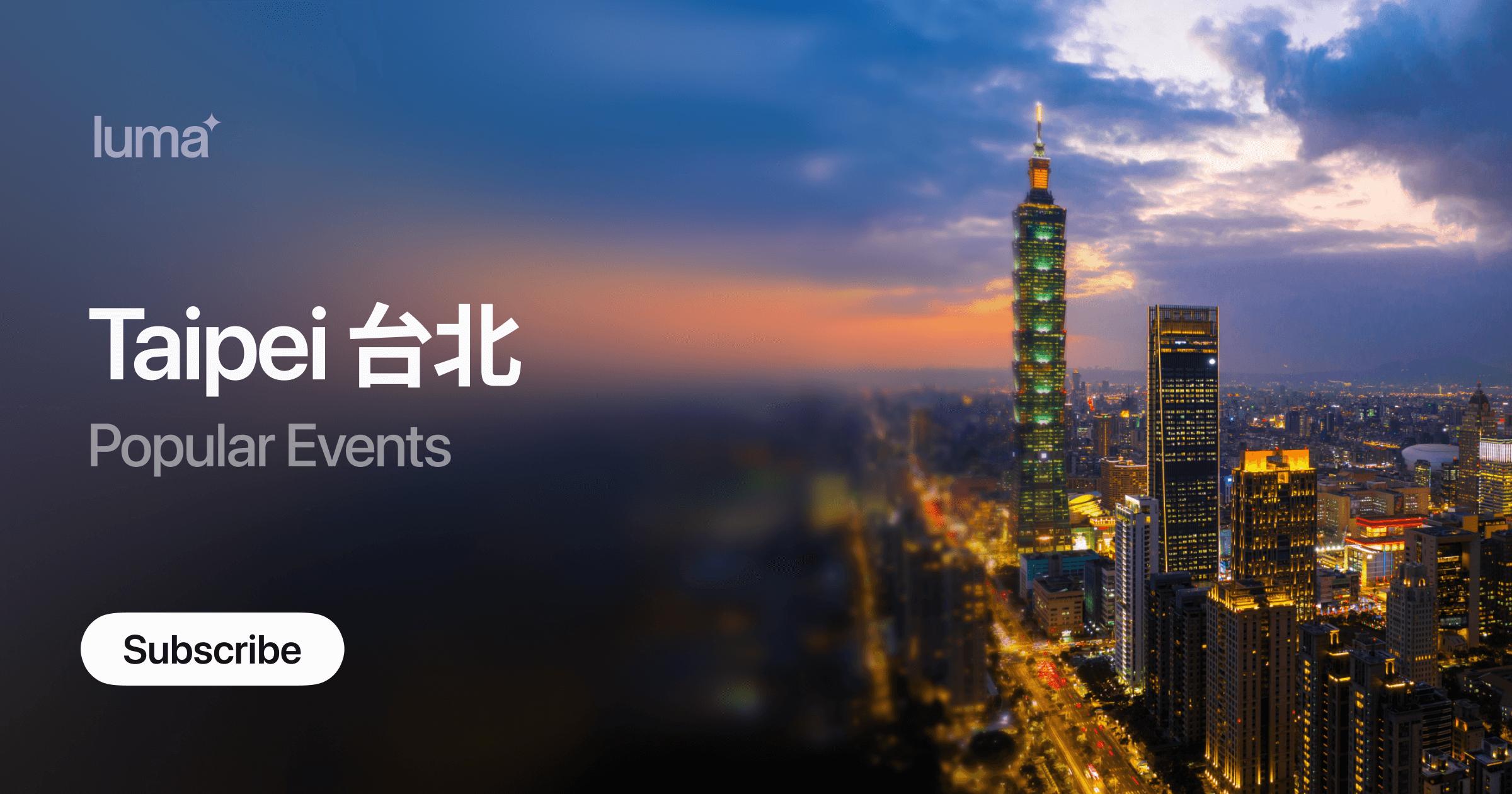 Popular events in Taipéi · Events Calendar