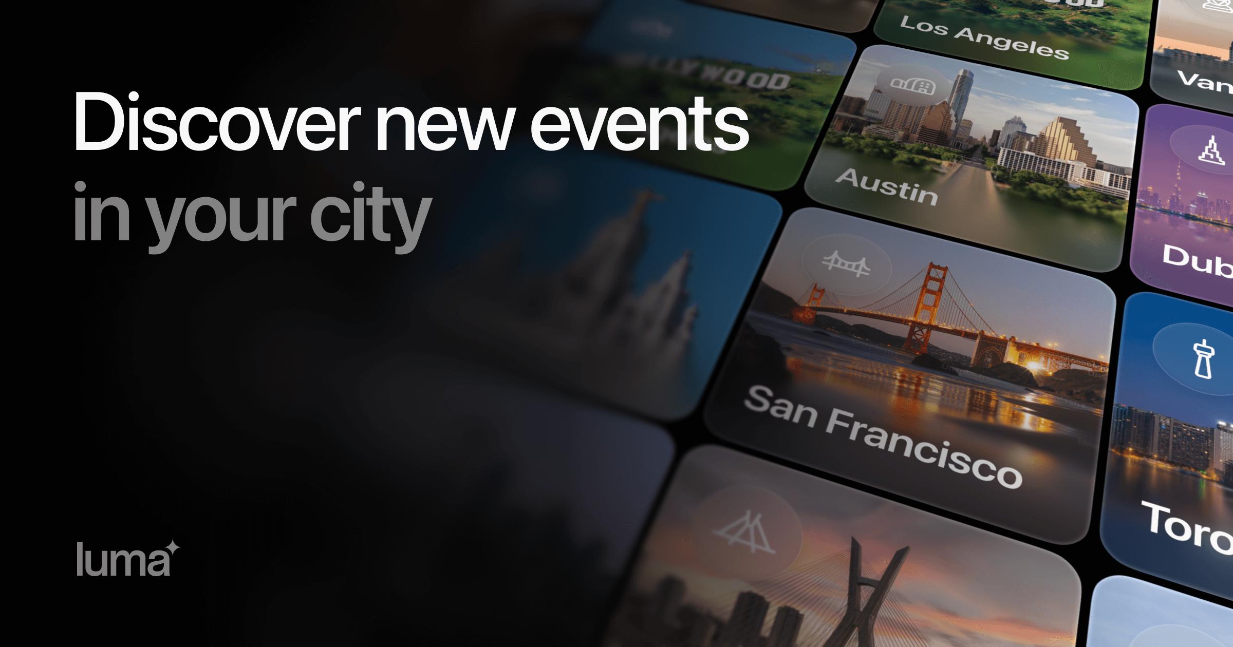 Discover Events · Luma