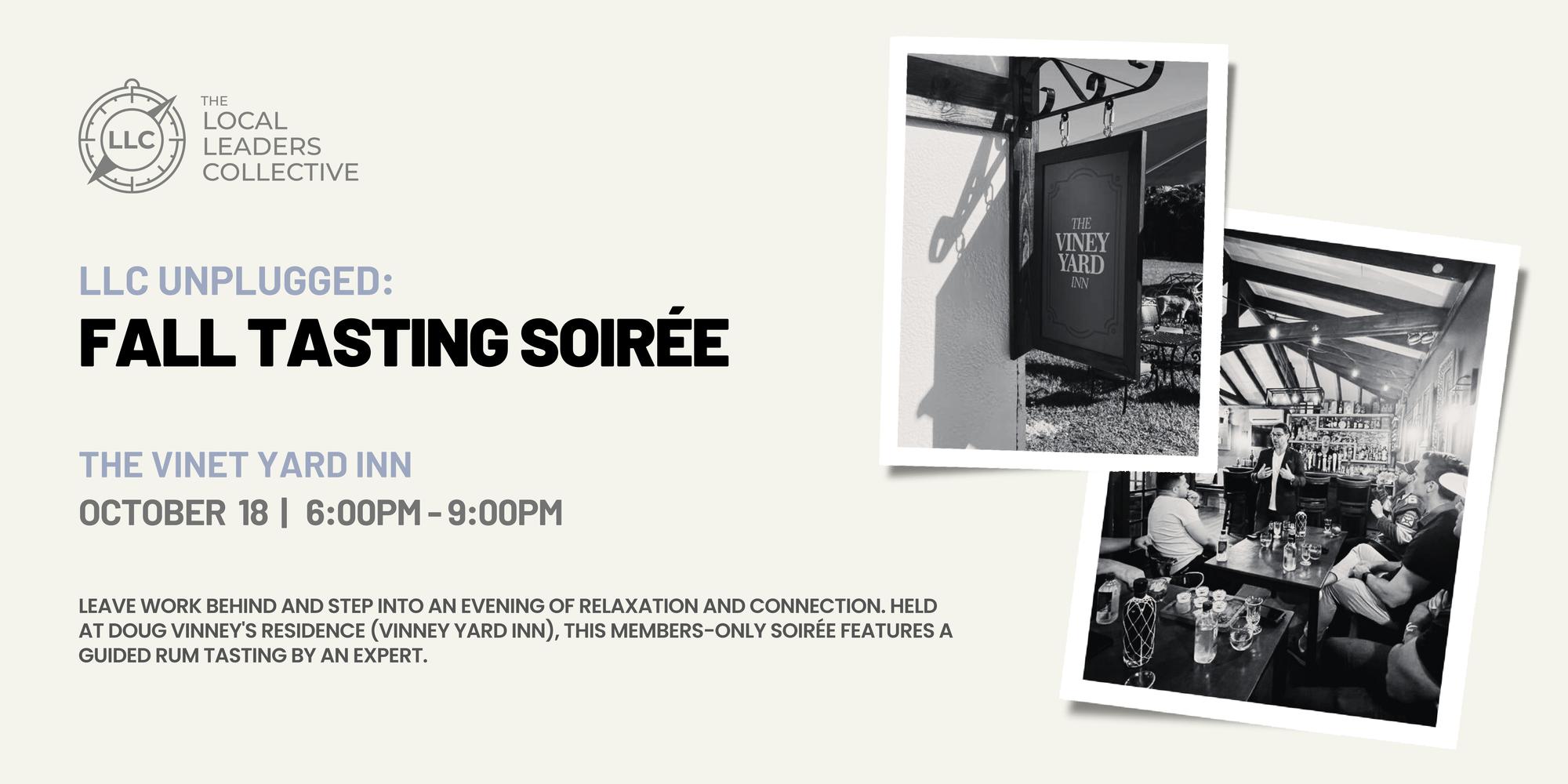 LLC Unplugged: Fall Tasting Soirée · Luma