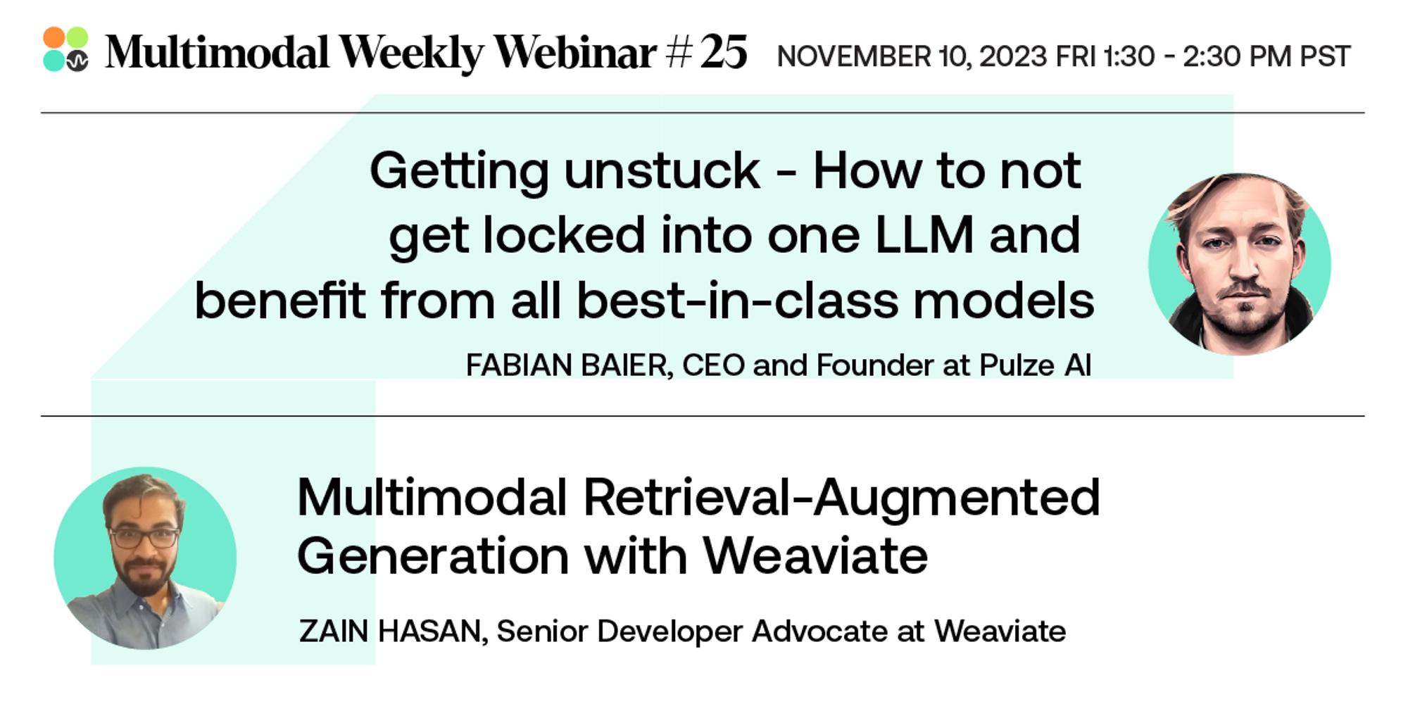 Multimodal Weekly #25: Getting unstuck from one LLM and some cool ...