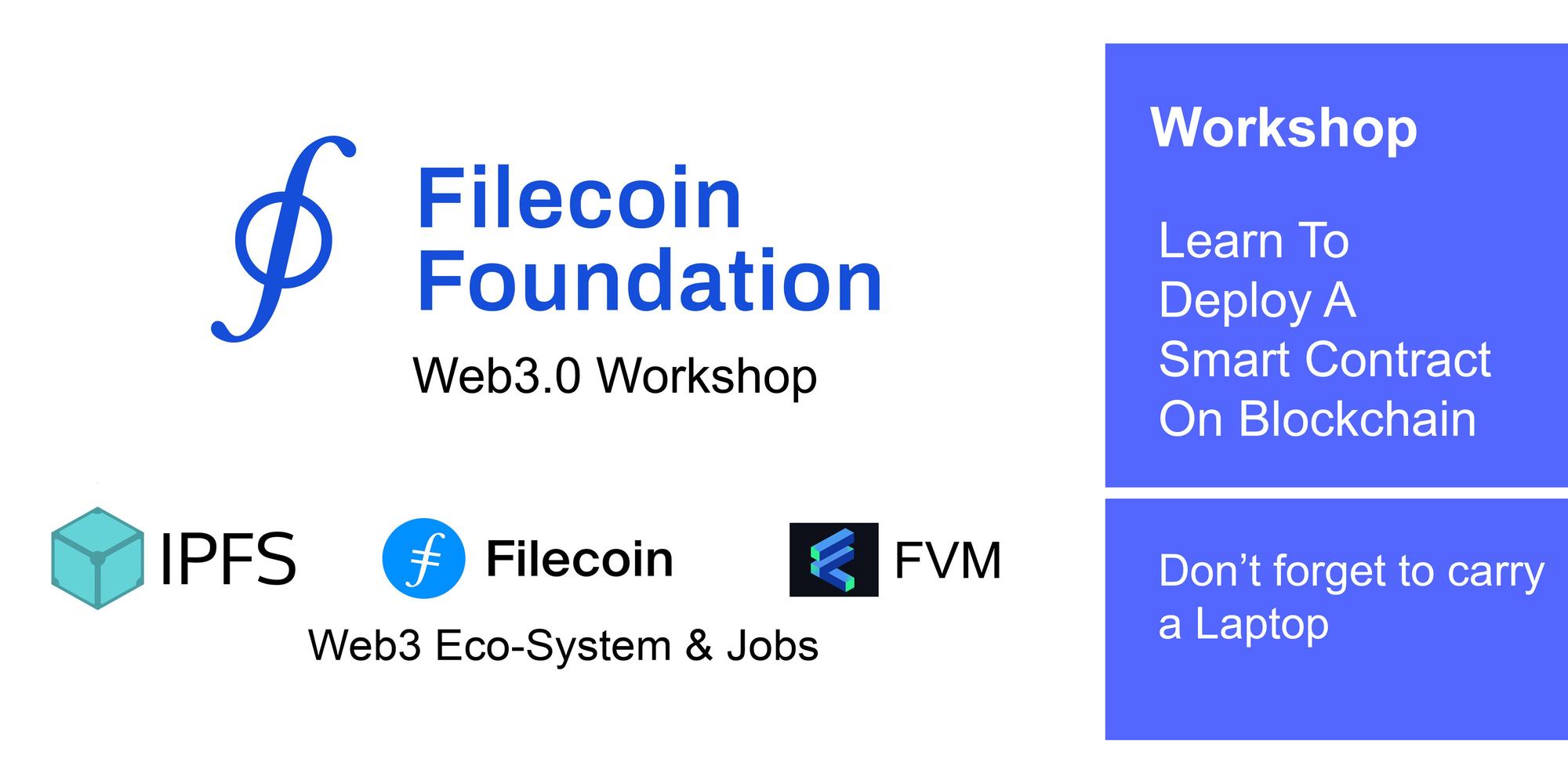 Filecoin Web3 Workshop - NIT Andhra Pradesh · Luma