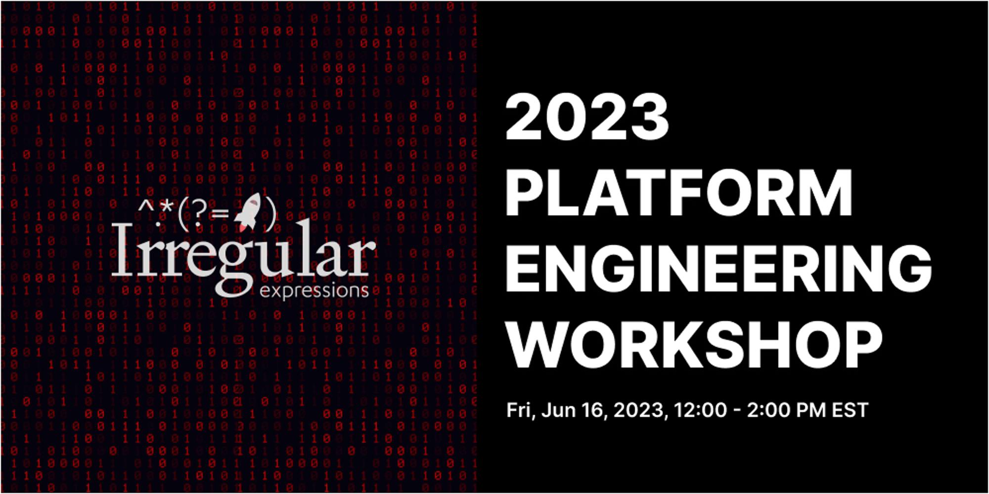 June 2023: Platform Engineering Workshop · Zoom · Luma