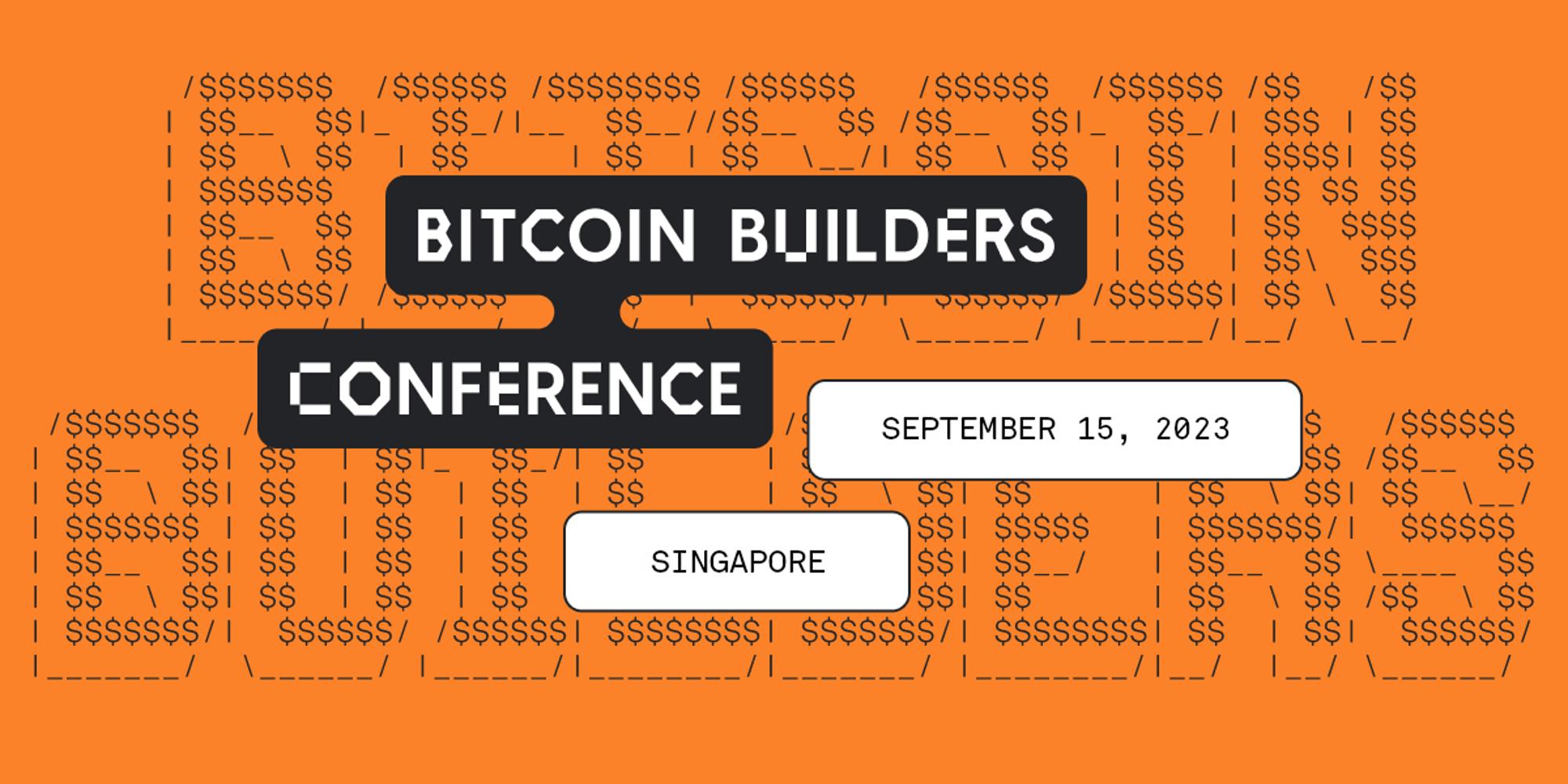 Bitcoin Builders Singapore · Luma