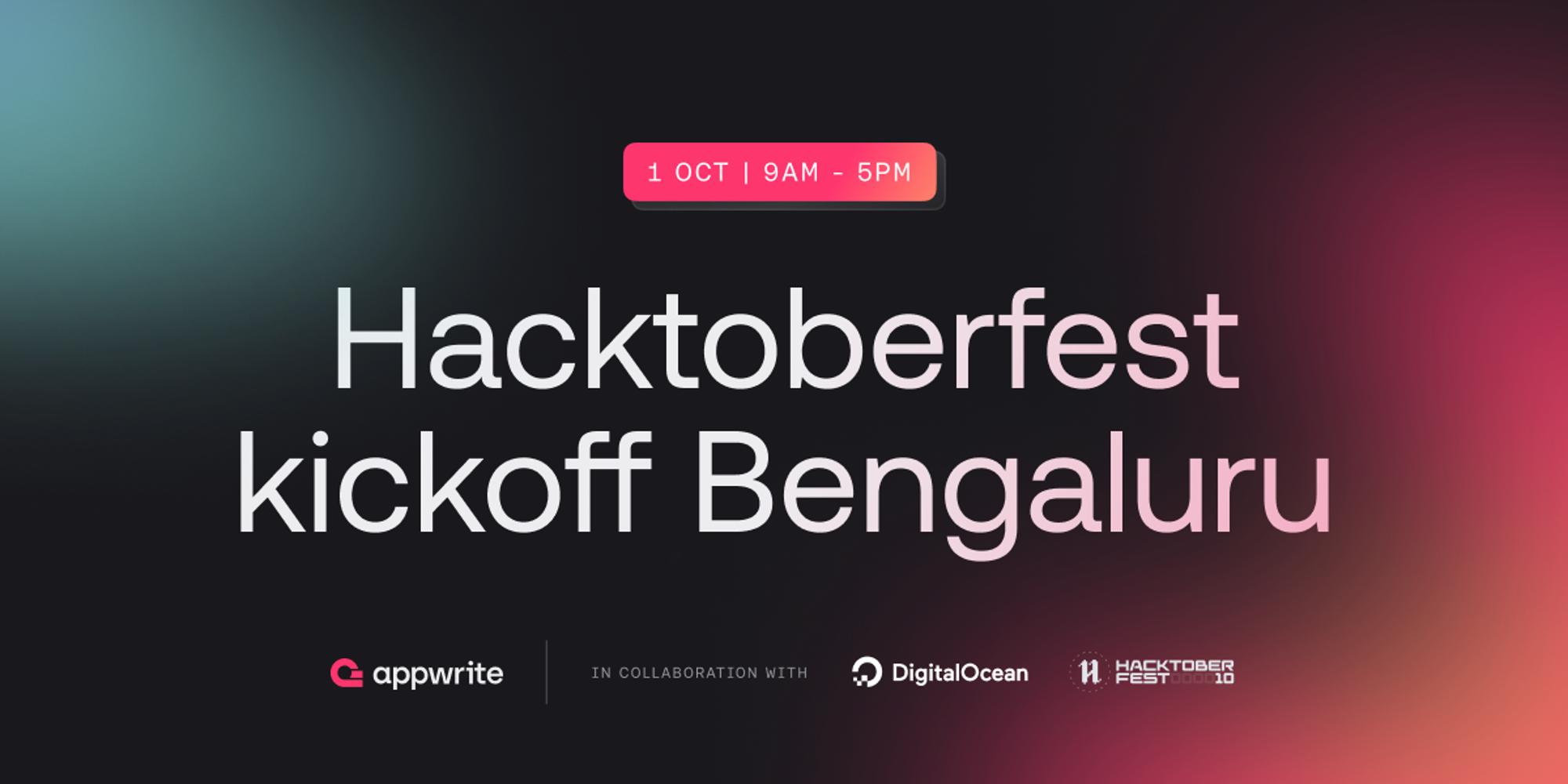 Hacktoberfest Kickoff Bengaluru · Luma