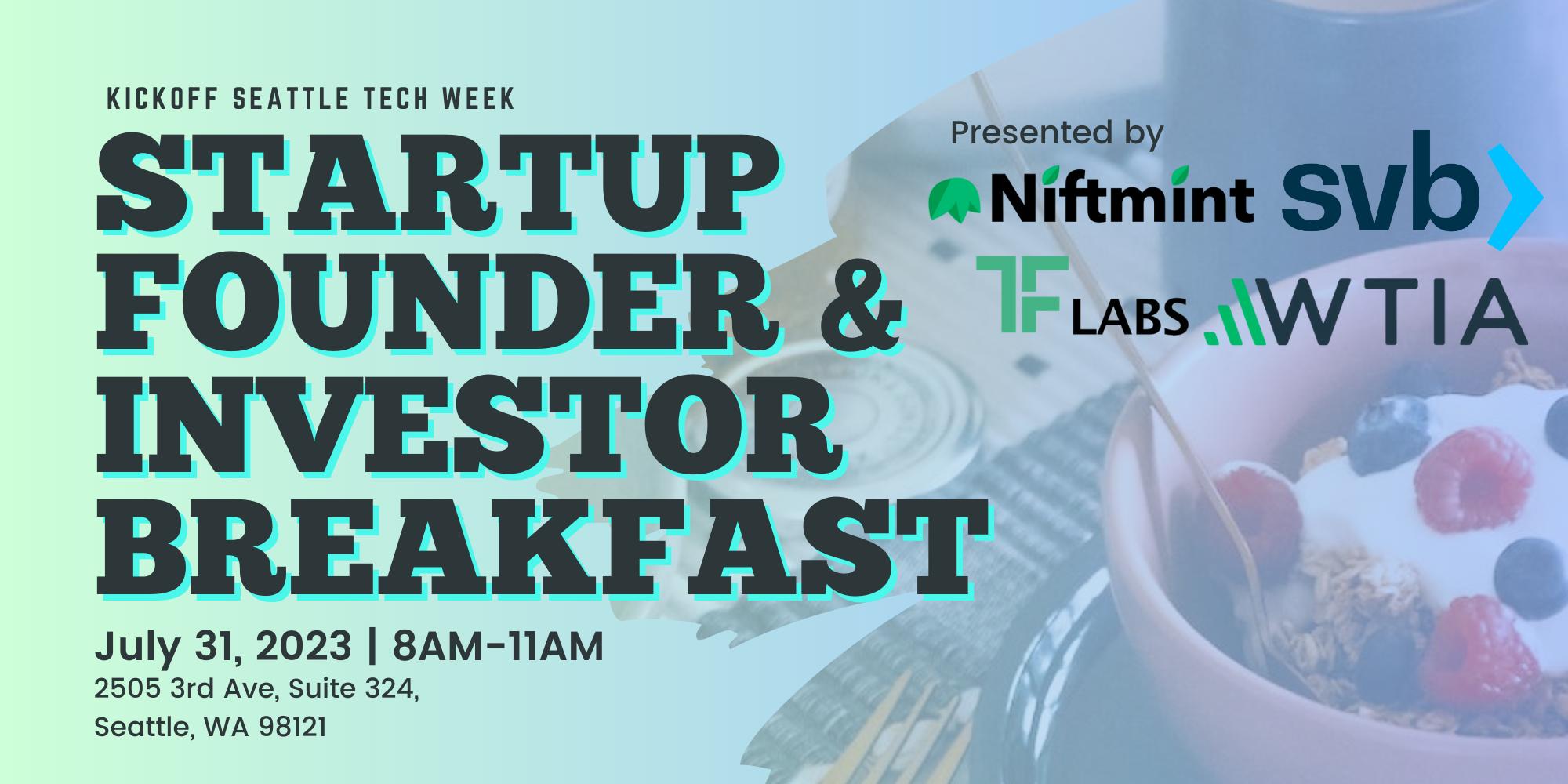 Startup Founder & Investor Breakfast · Luma