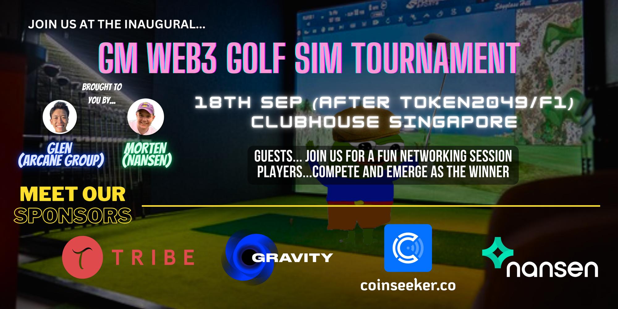 GM Web3 Golf SIM Tournament · Luma
