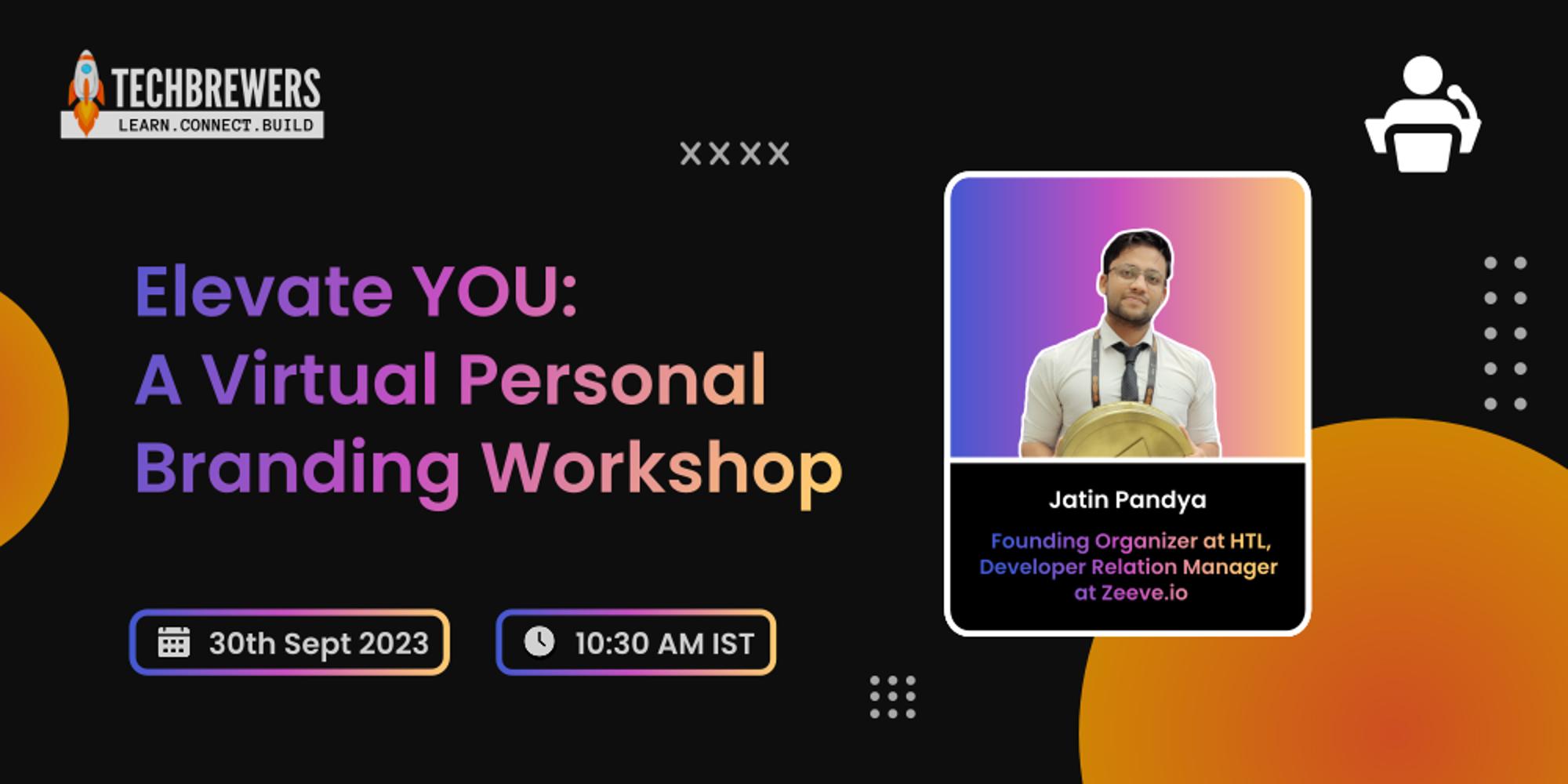 Elevate YOU: A Virtual Personal Branding Workshop · Luma