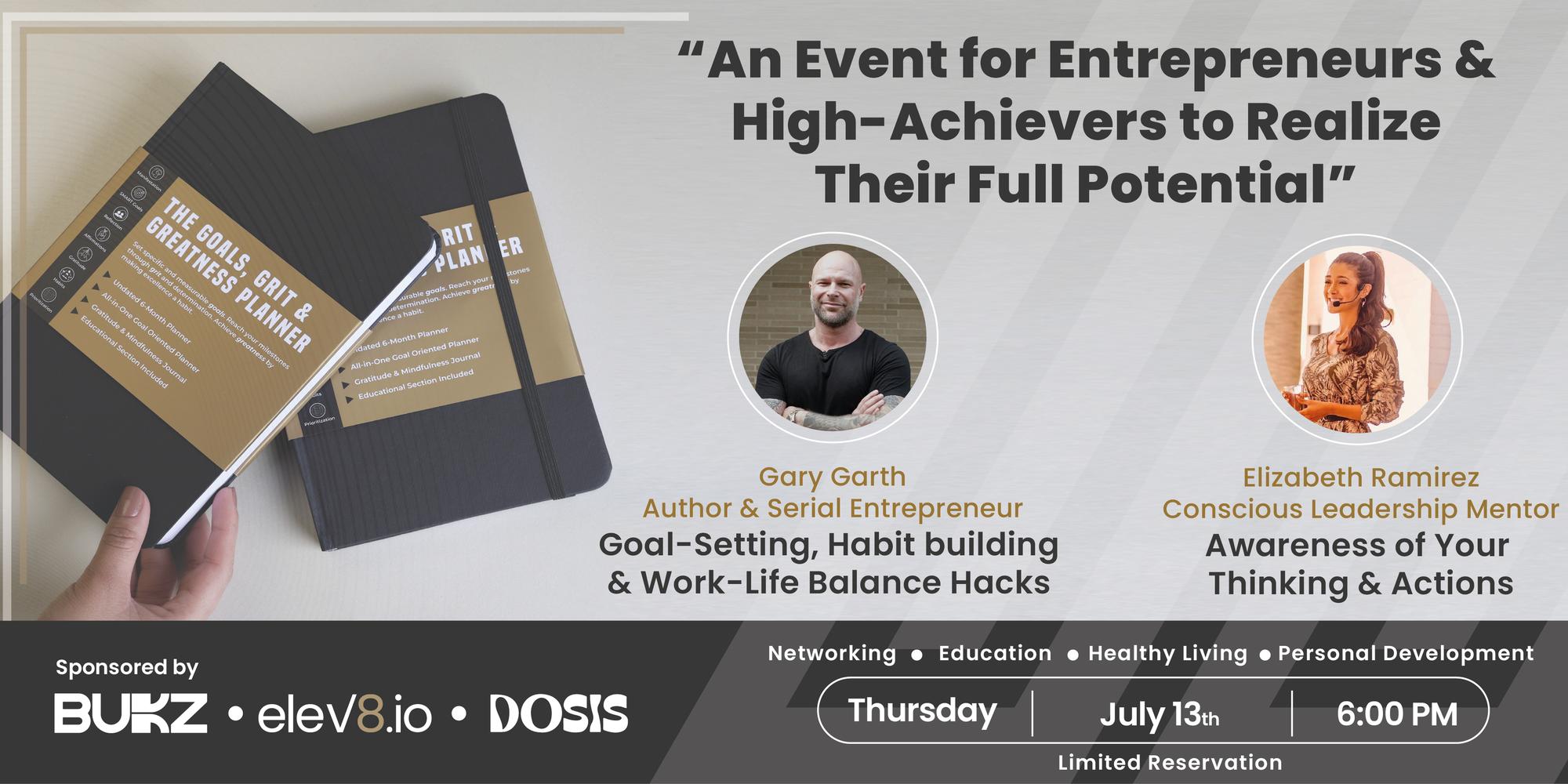 Launch Event at BUKZ: The Goals, Grit & Greatness™ Planner (EN) and ...