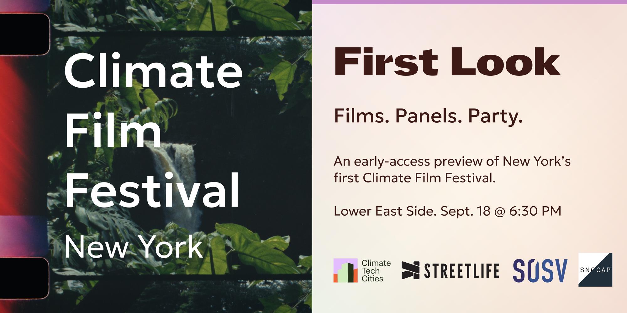 Climate Film Fest: First Look · Luma