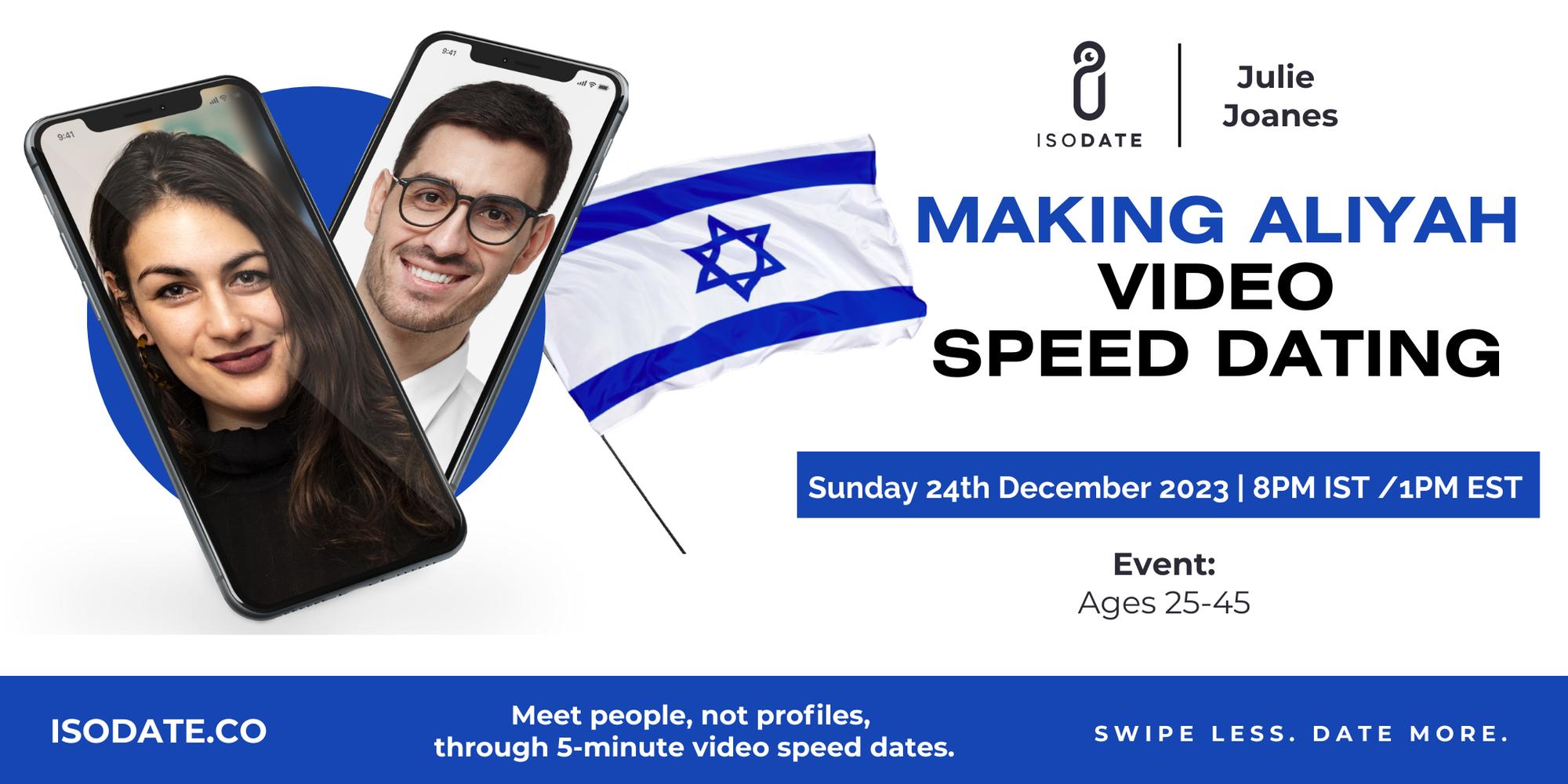Making Aliyah - Jewish Video Speed Dating · Luma