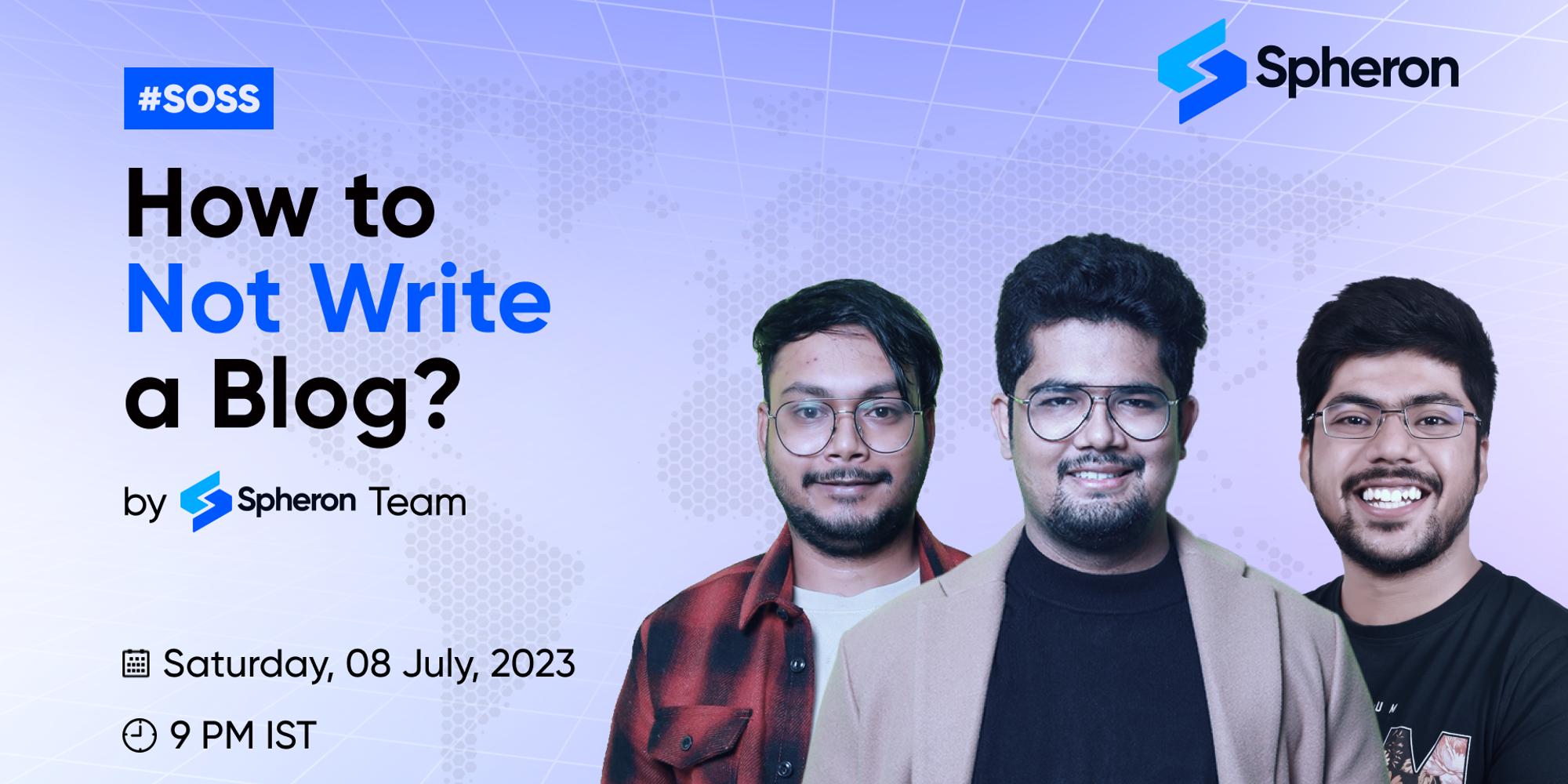 How to NOT write a technical blog? | SOSS · Luma