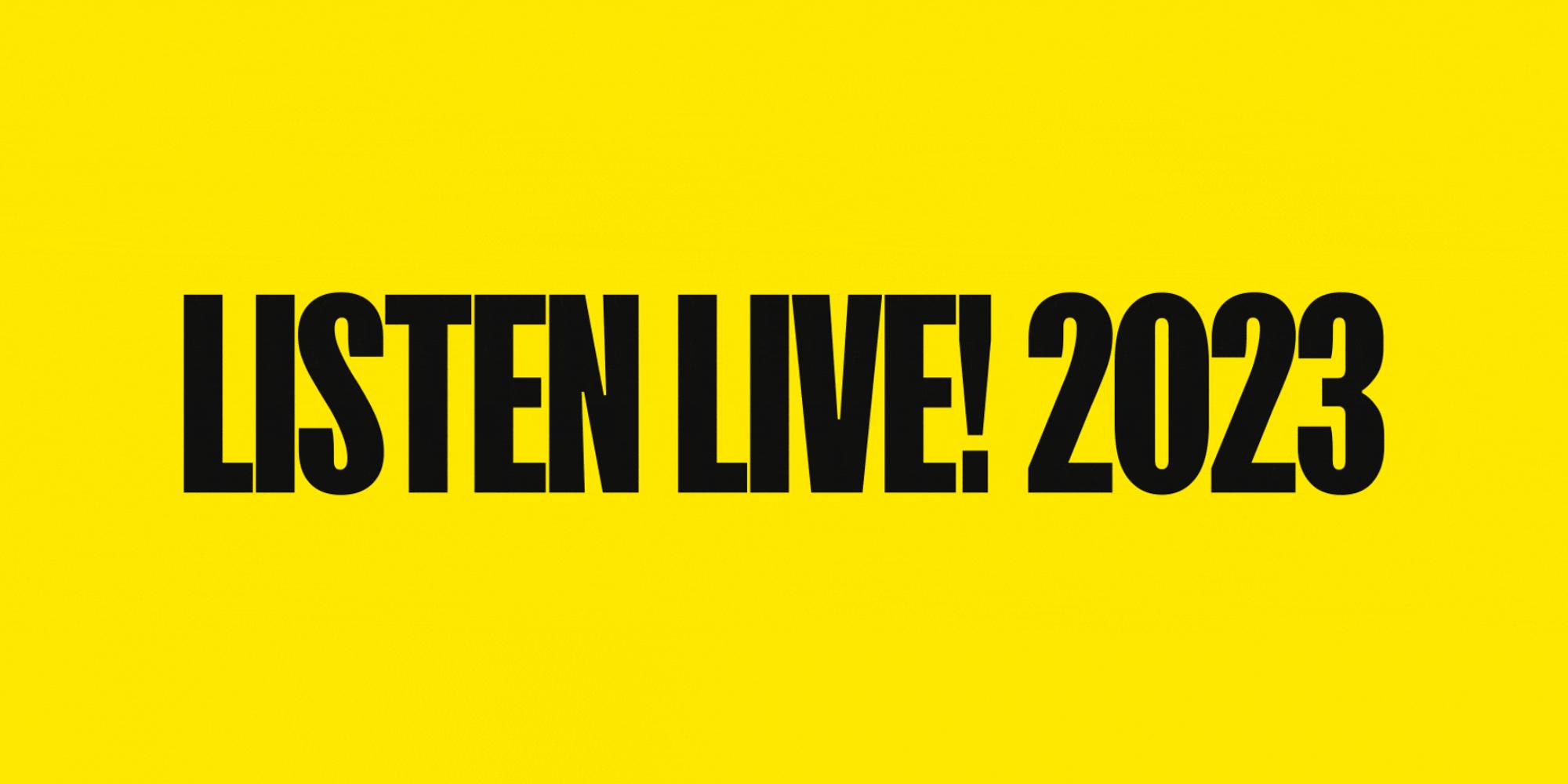 Listen Live! 2023 - Listen's Annual Meeting · Luma