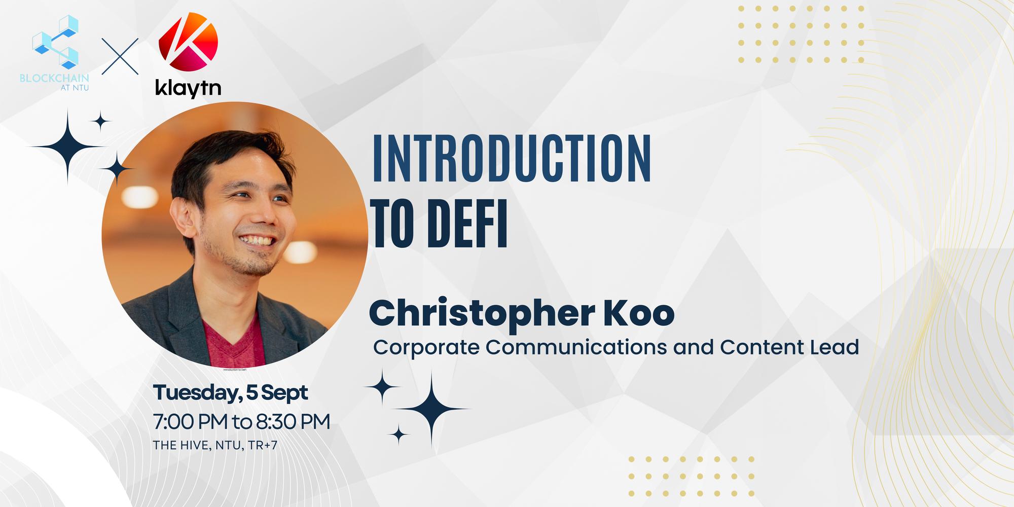 Introduction to DeFi · Luma