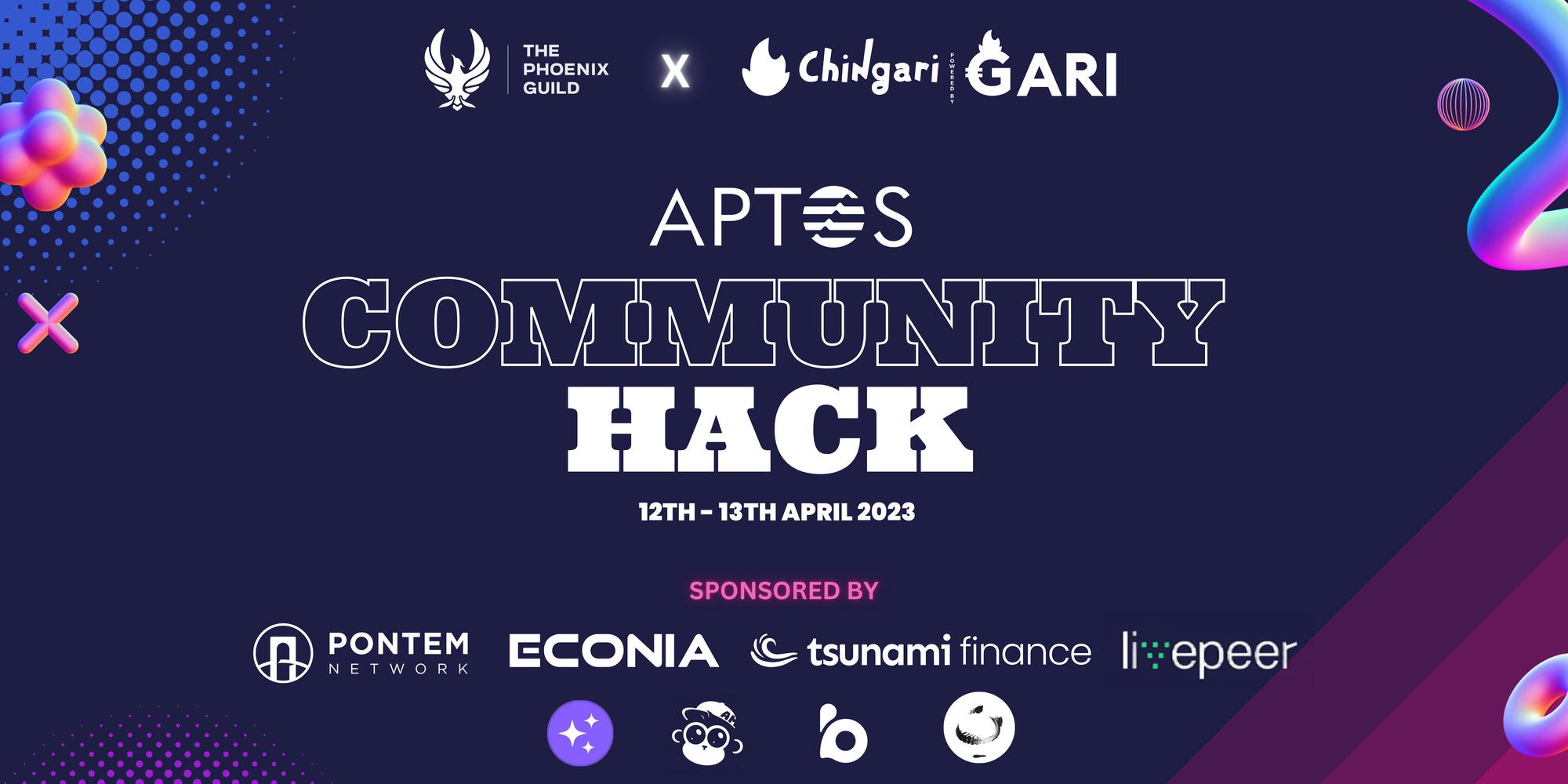 Aptos Community Hack by TPG X Chingari @ETHTokyo 2023 · Luma