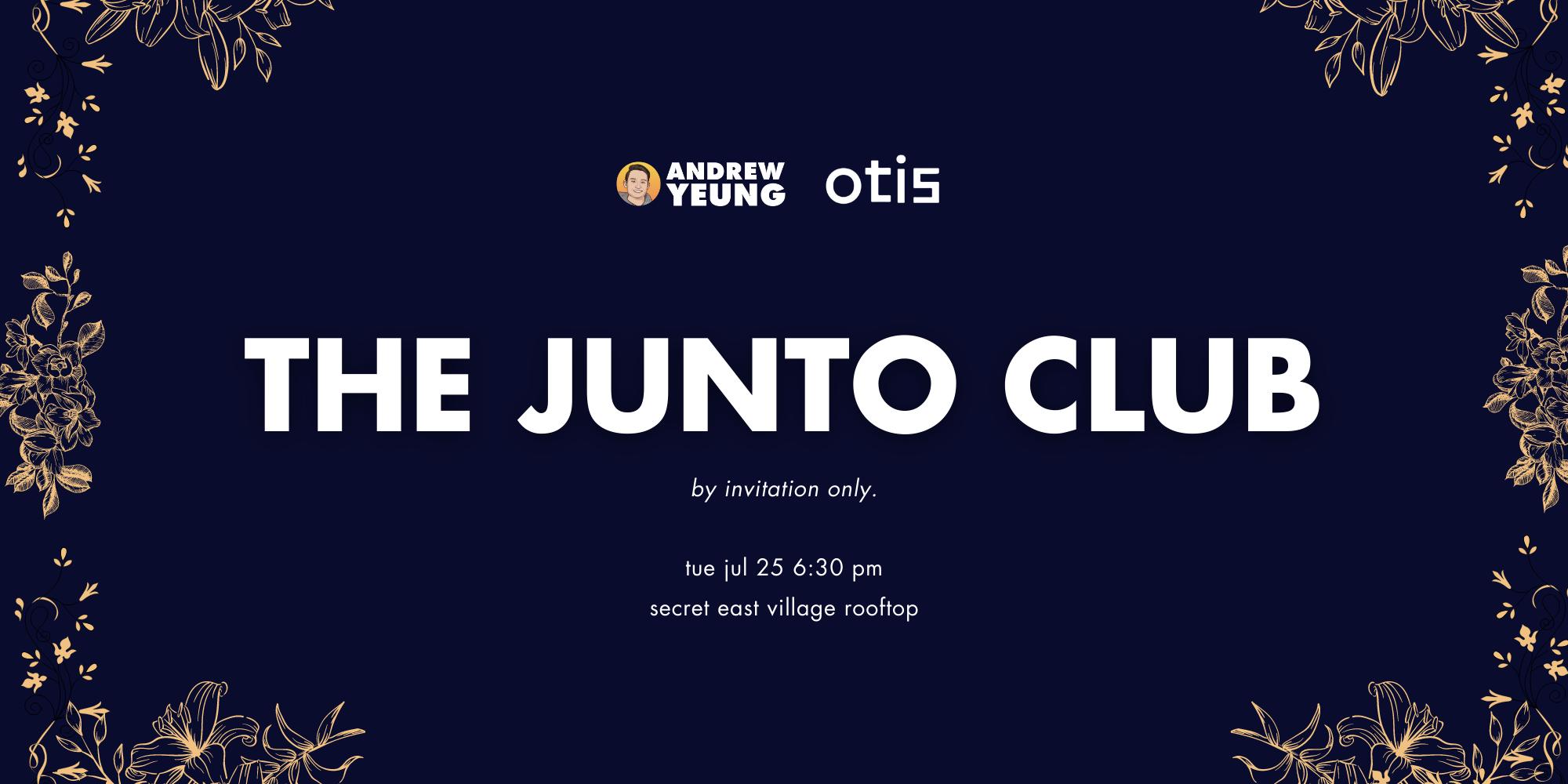 [July 25] The Junto Club · Luma