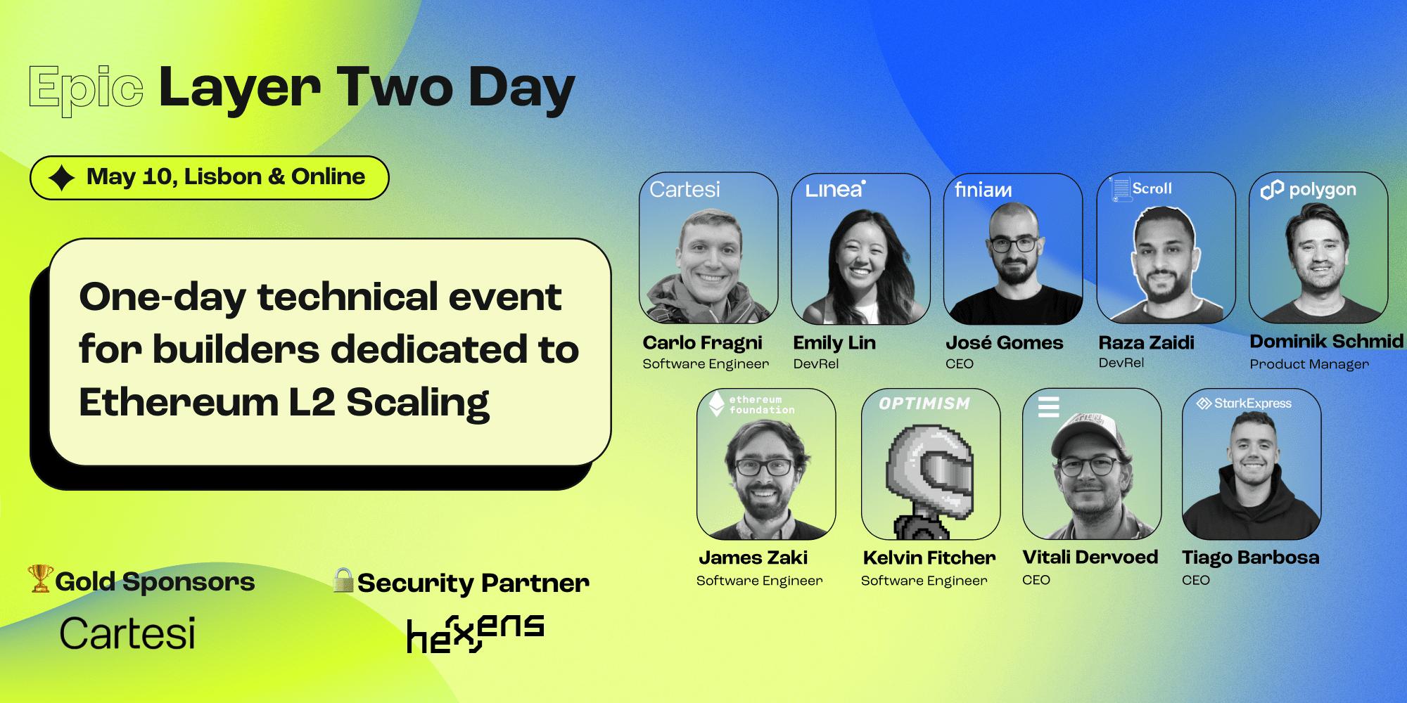Epic L2 day — Ethereum L2 Scaling event · Luma