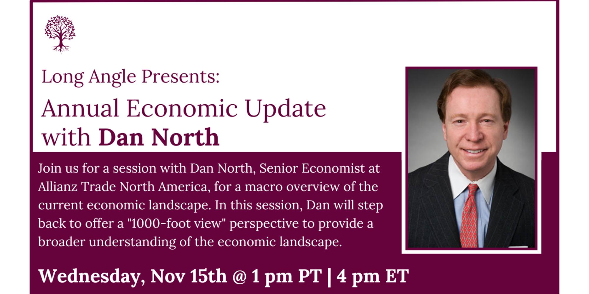Annual Economic Update with Dan North · Zoom · Luma