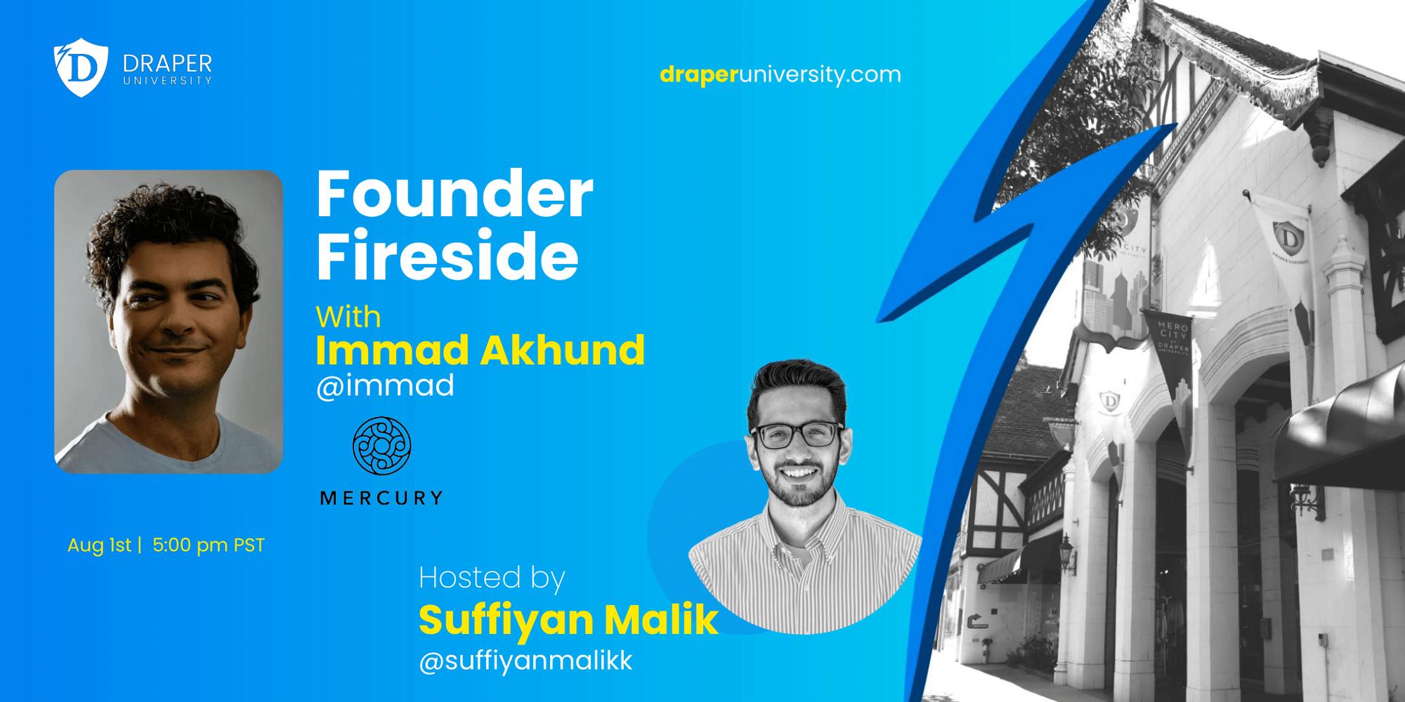 Founder Fireside w/ Immad Akhund · Luma