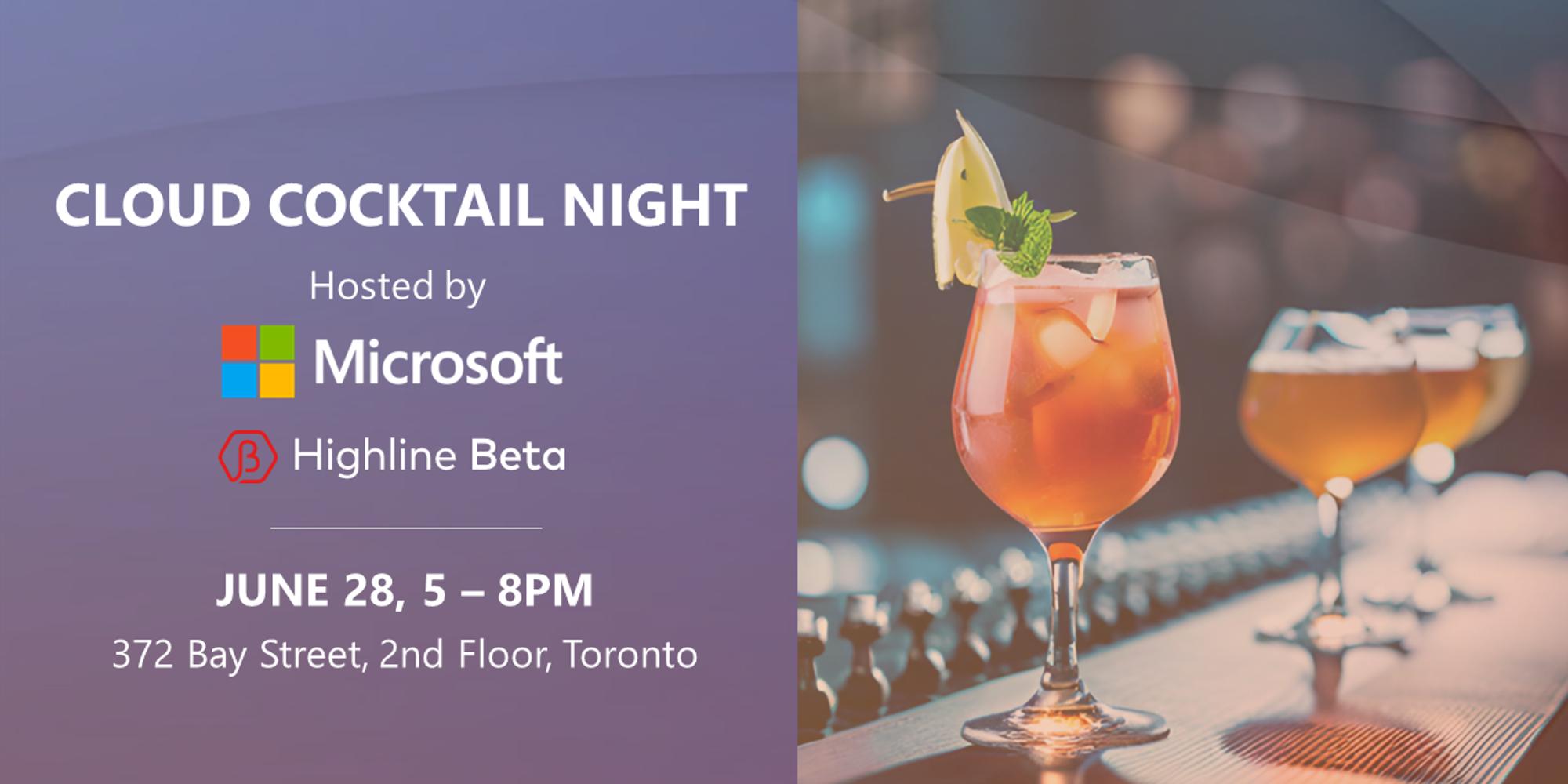 Microsoft Cloud Cocktail Night RSVP · Luma
