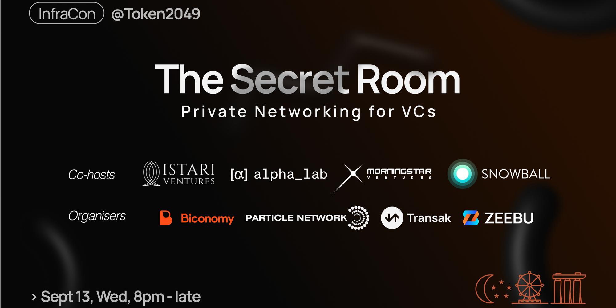 The Secret Room : Private Networking for Web3 VCs and Founders · Luma