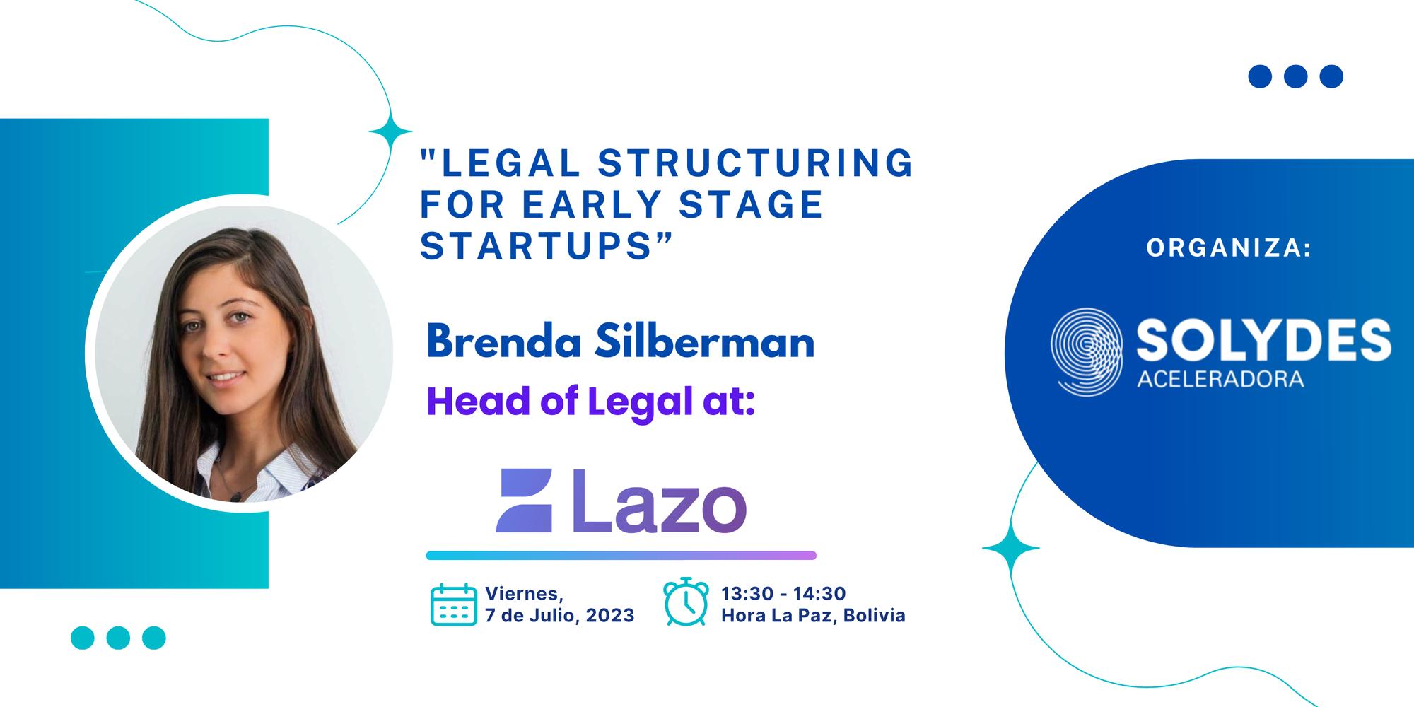 Legal Structuring for Early Stage Startups · Zoom · Luma
