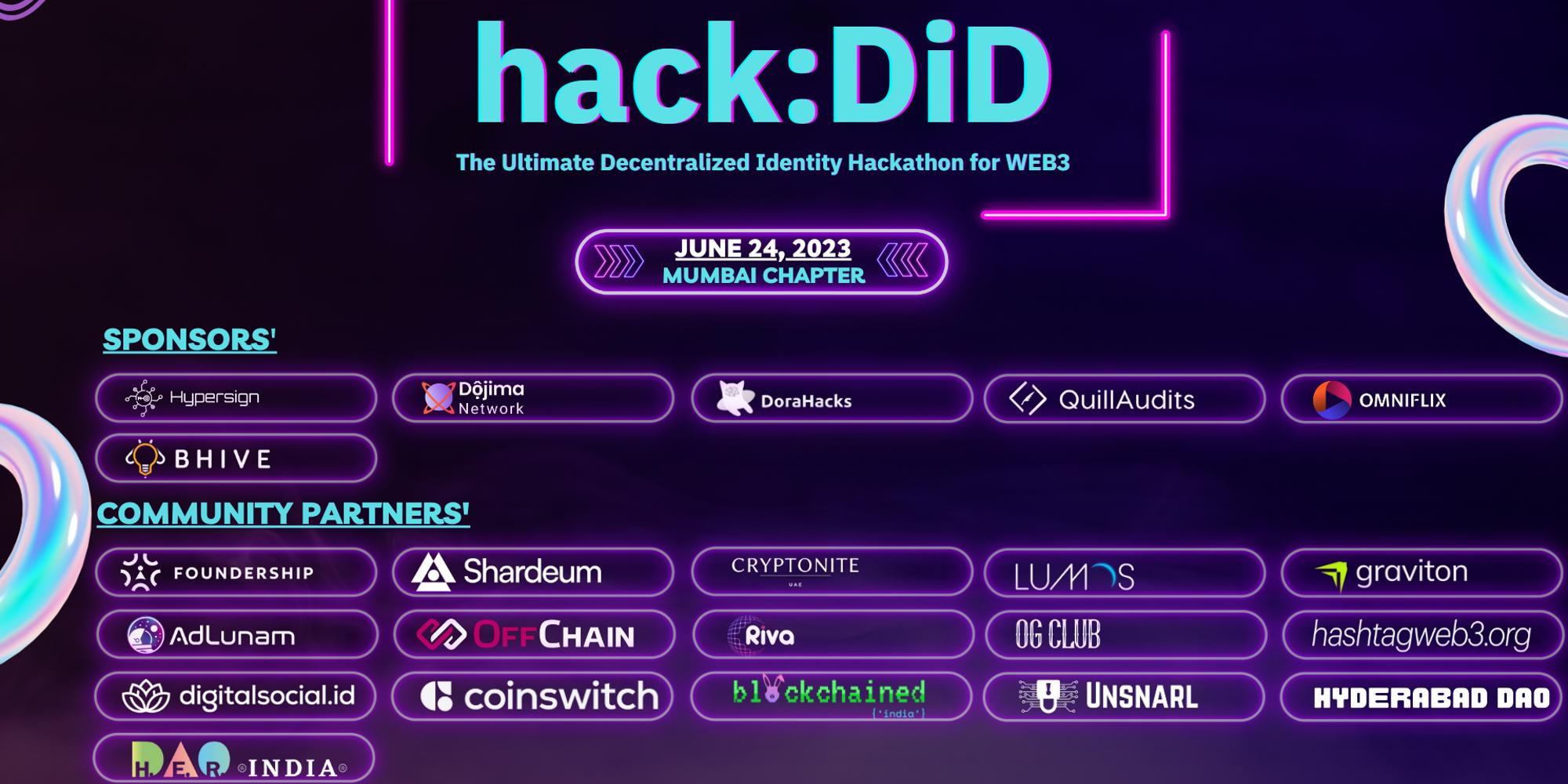 hack:DiD Developer Workshop - Mumbai Chapter · Luma