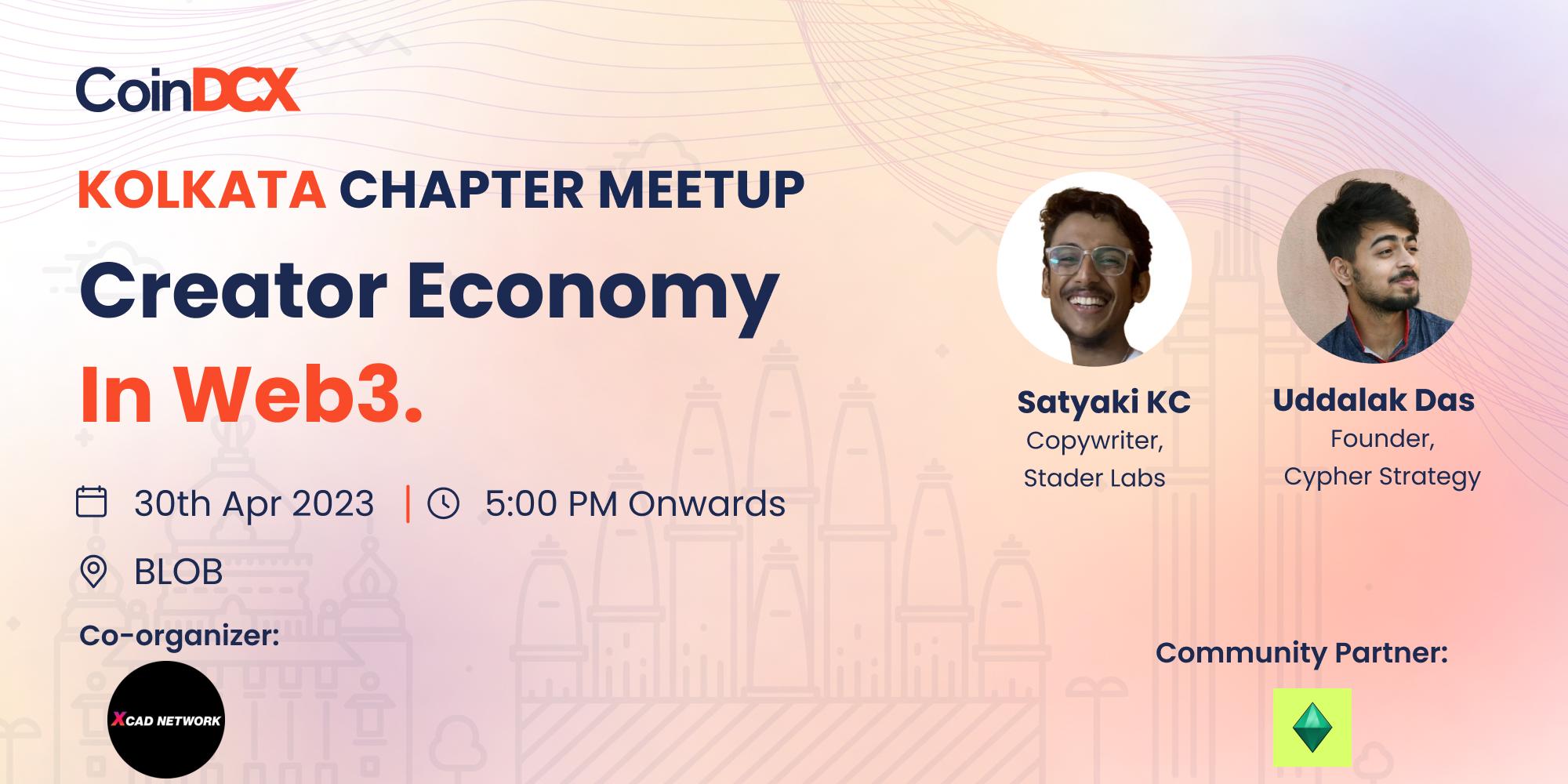 CoinDCX Kolkata Chapter - Creator Economy in Web3 · Luma
