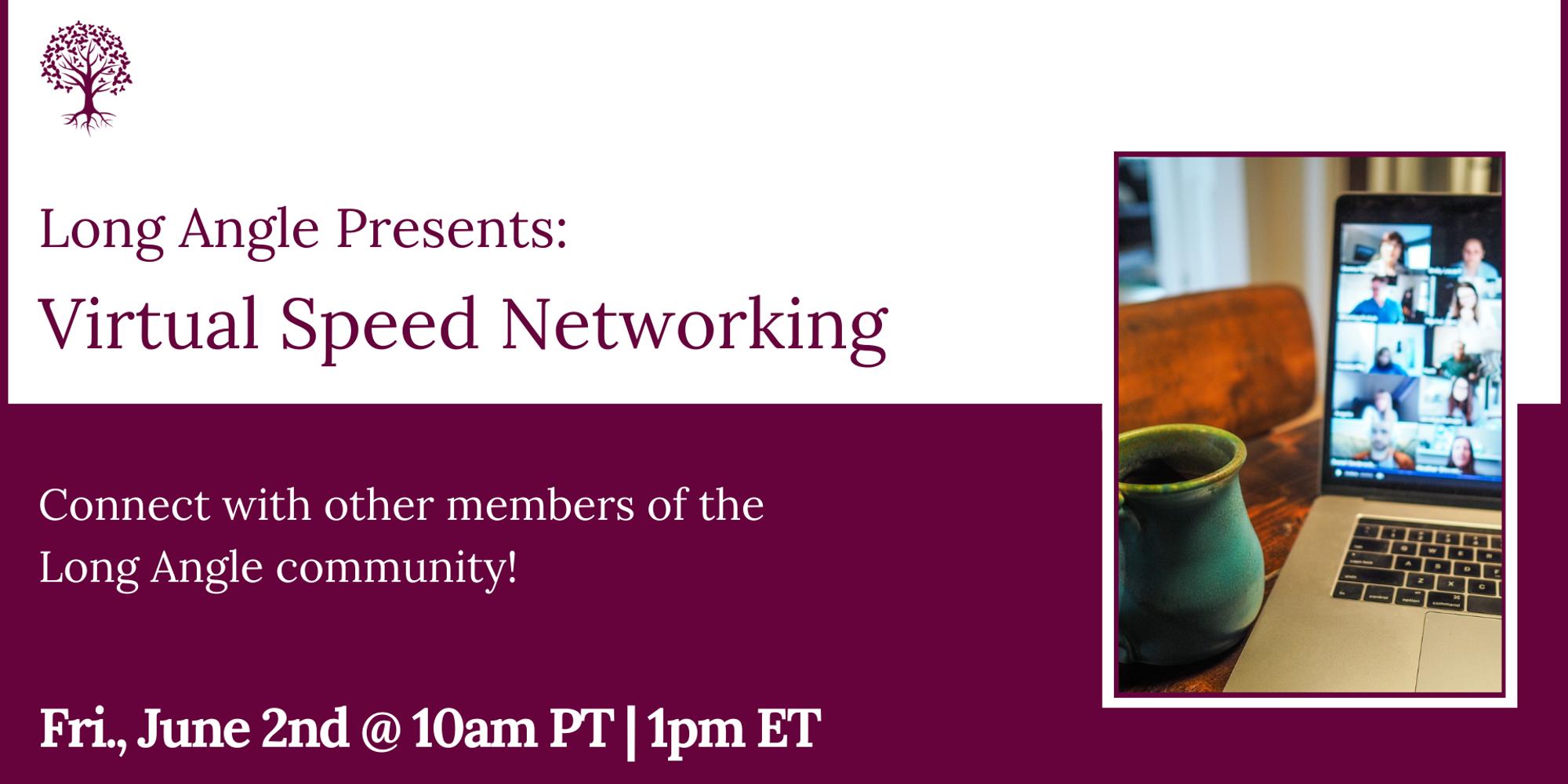 Virtual Speed Networking · Zoom · Luma