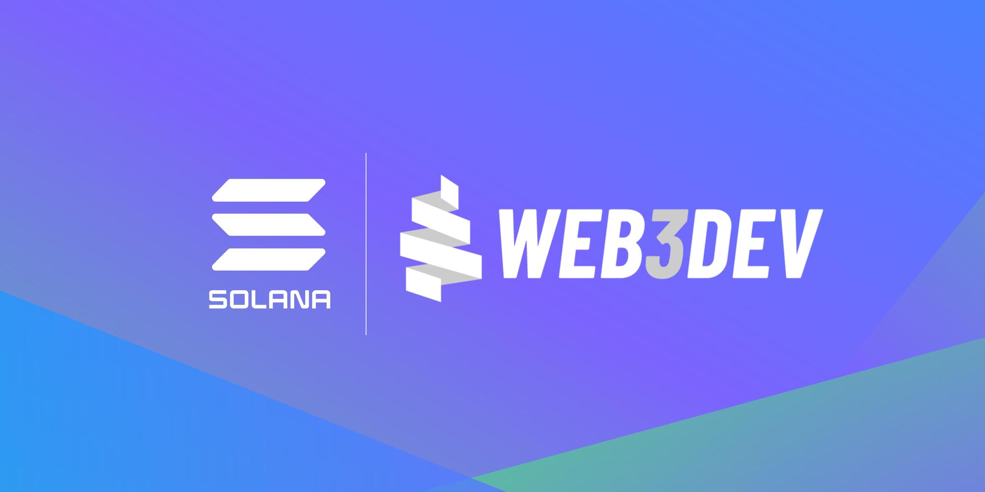 WEB3DEV + Solana - Hackathon kick-off · Luma