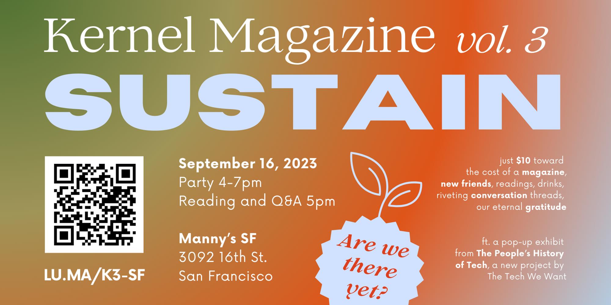 ⚡ Kernel Issue 3 Launch Party · Luma