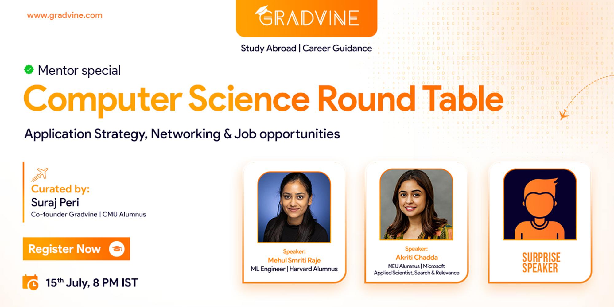 Computer Science Round Table · Zoom · Luma