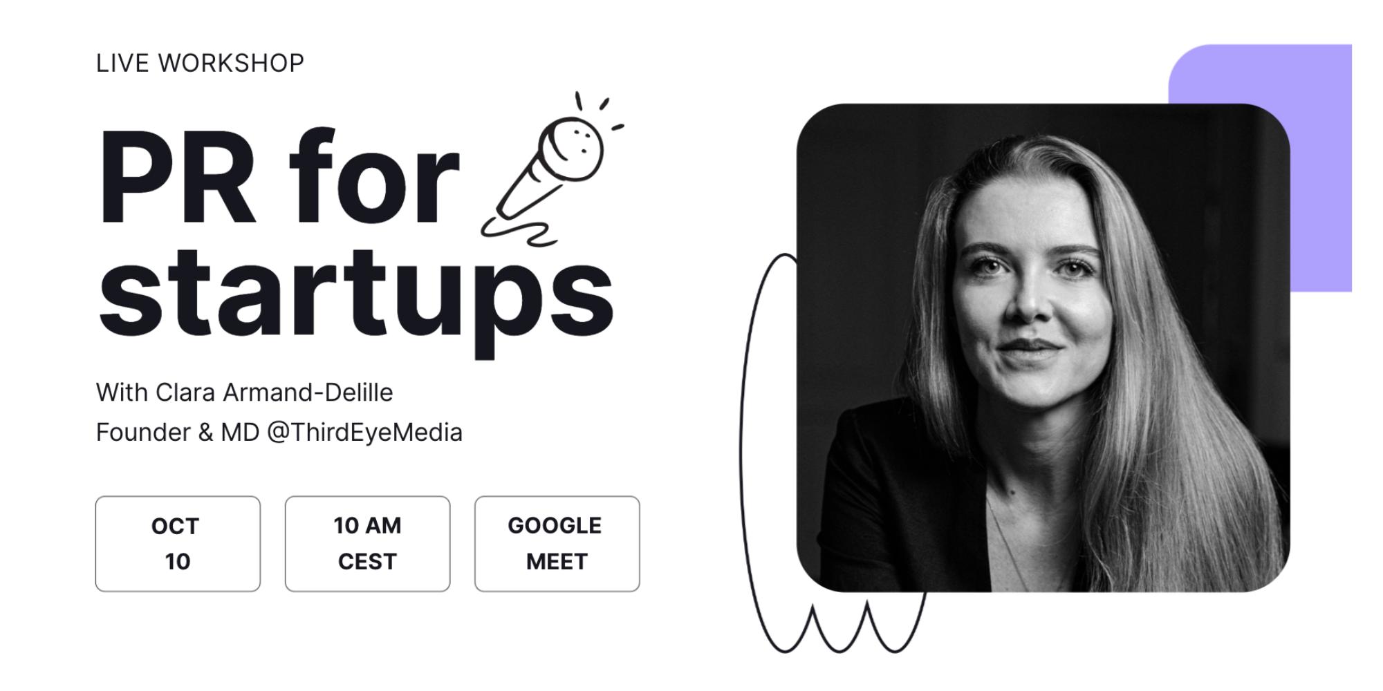 Live Workshop: PR for Startups · Luma