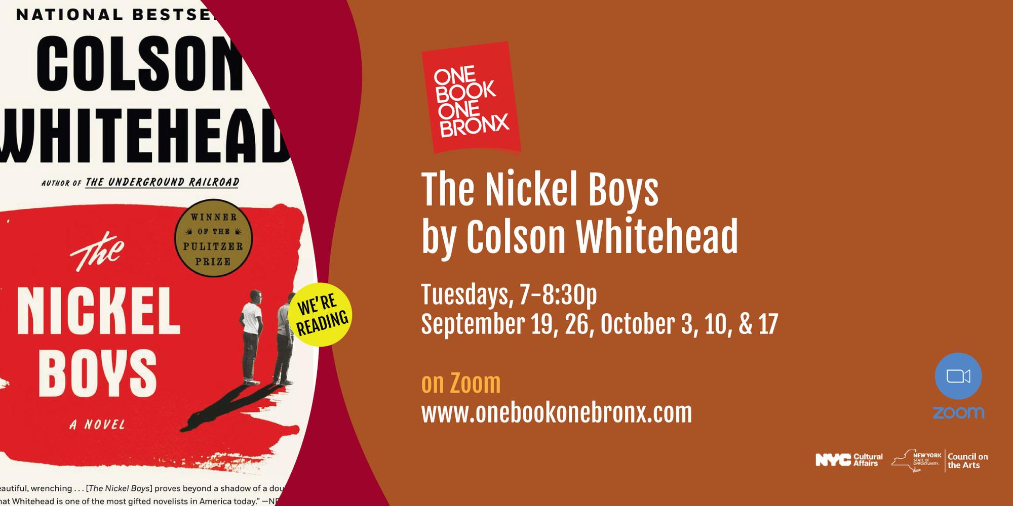One Book One Bronx: The Nickel Boys on Zoom · Zoom · Luma