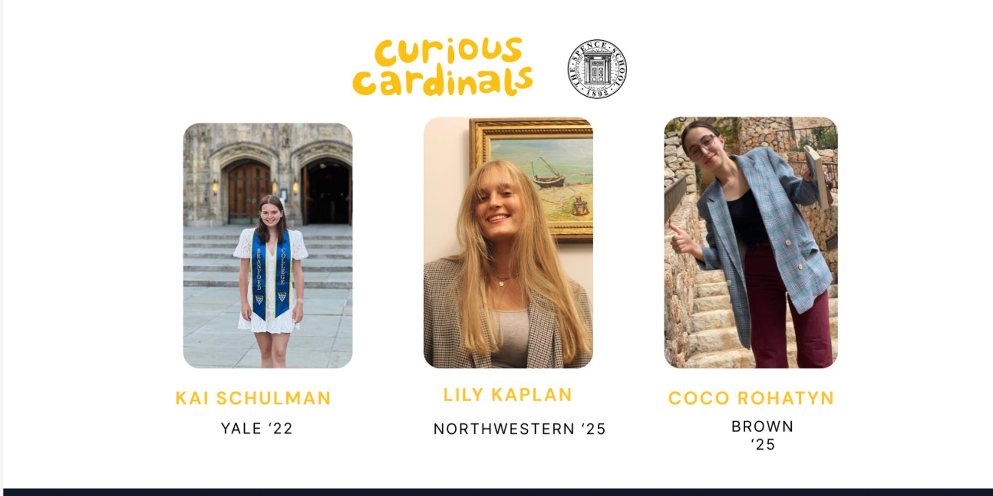 Empowering the Next Generation: Spence Alums Turned Curious Cardinals ...