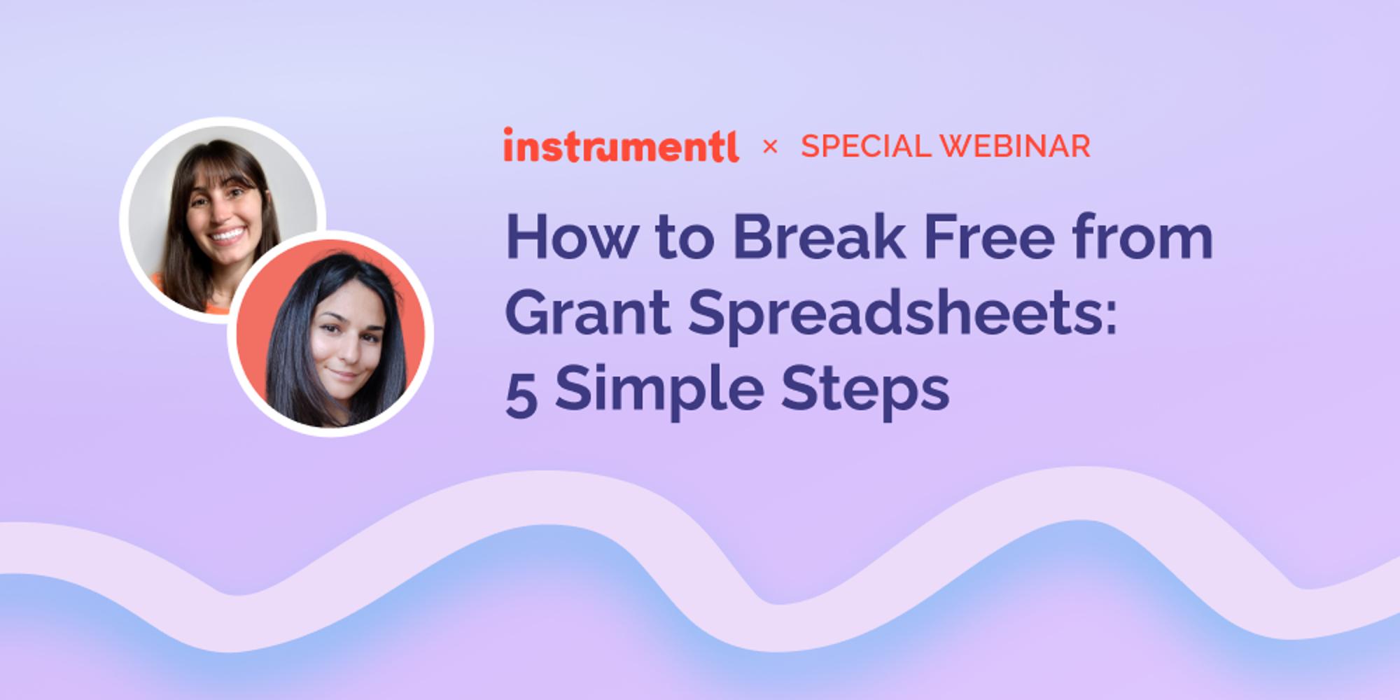 How to Break Free from Grant Spreadsheets: 5 Simple Steps · Zoom · Luma