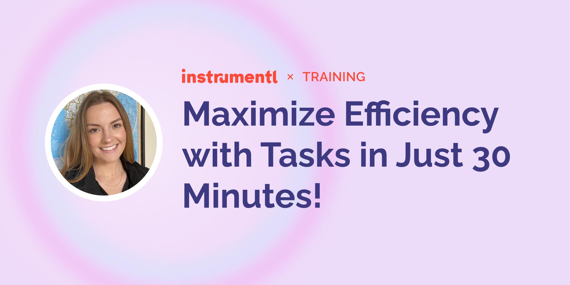 Maximize Efficiency with Tasks in Just 30 Minutes! · Zoom · Luma