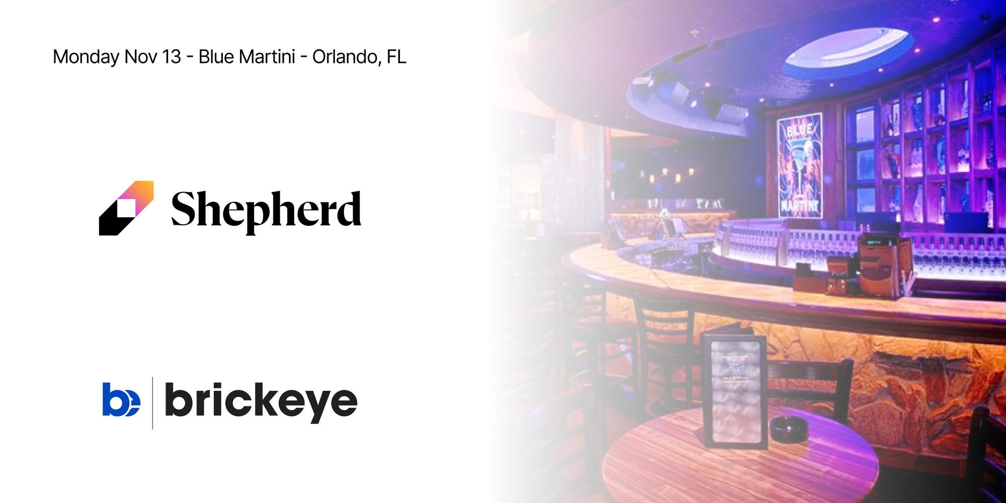 Join Shepherd & Brickeye for Happy Hour at IRMI 2023 · Luma