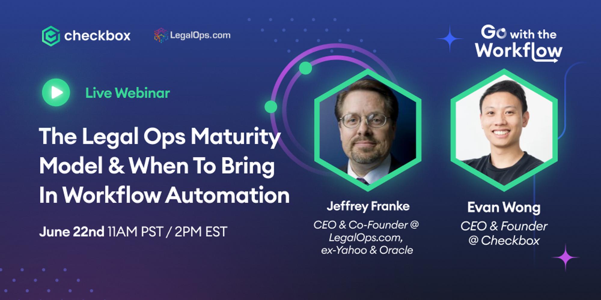 The Legal Ops Maturity Model & When to Bring In Workflow Automation ...