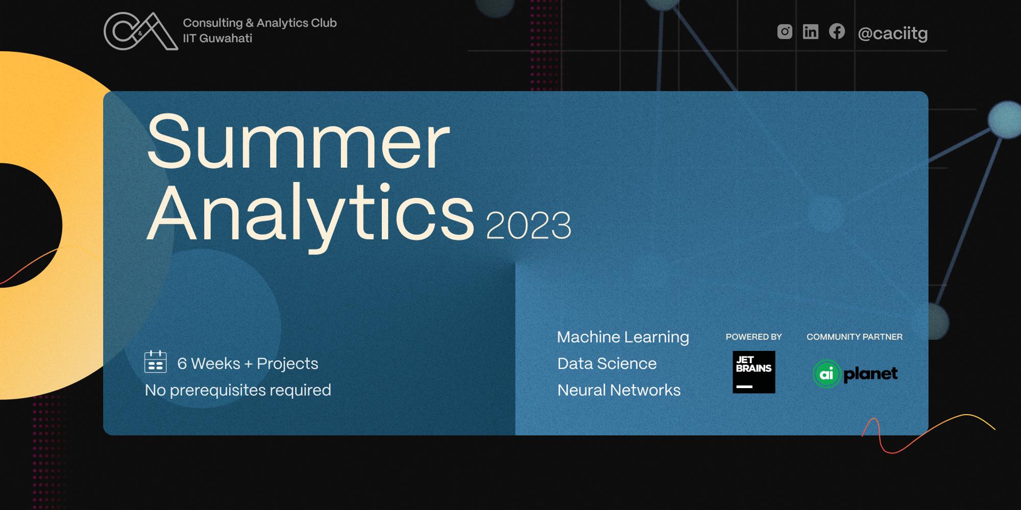 Summer Analytics 2023 · Luma
