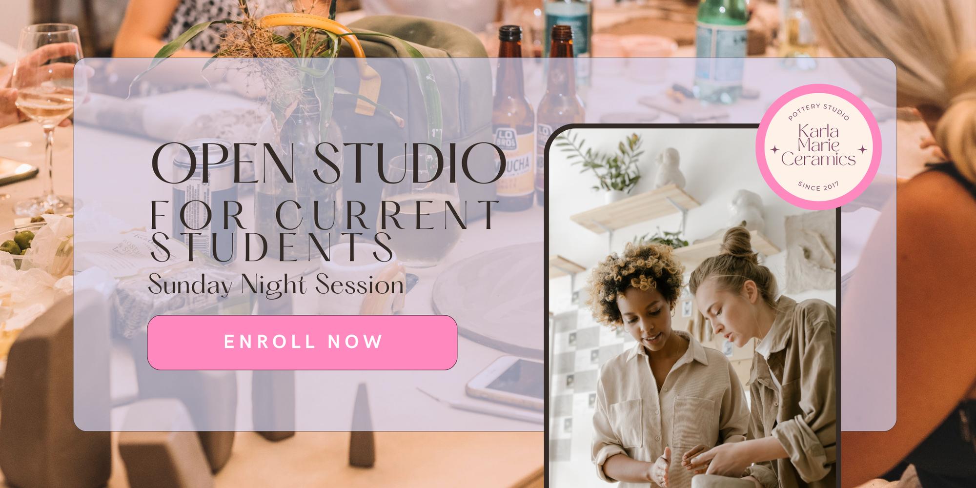 Open Studio (for current students) · Luma