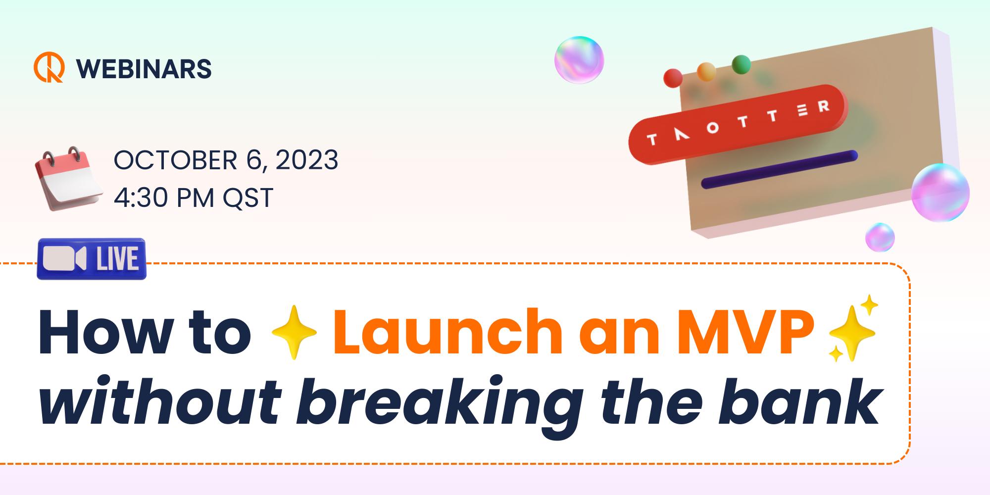 How to 🎯 Launch an MVP without breaking the bank 🚀 · Zoom · Luma