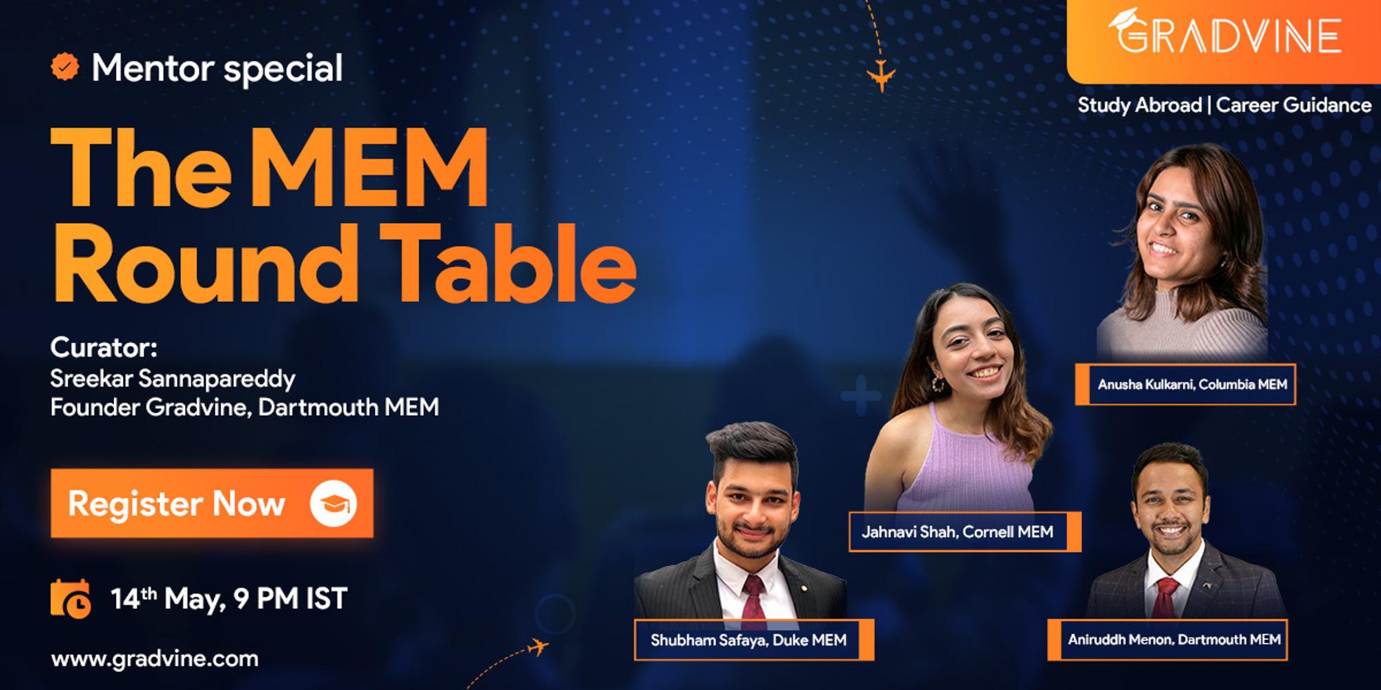 The MEM Round Table · Zoom · Luma