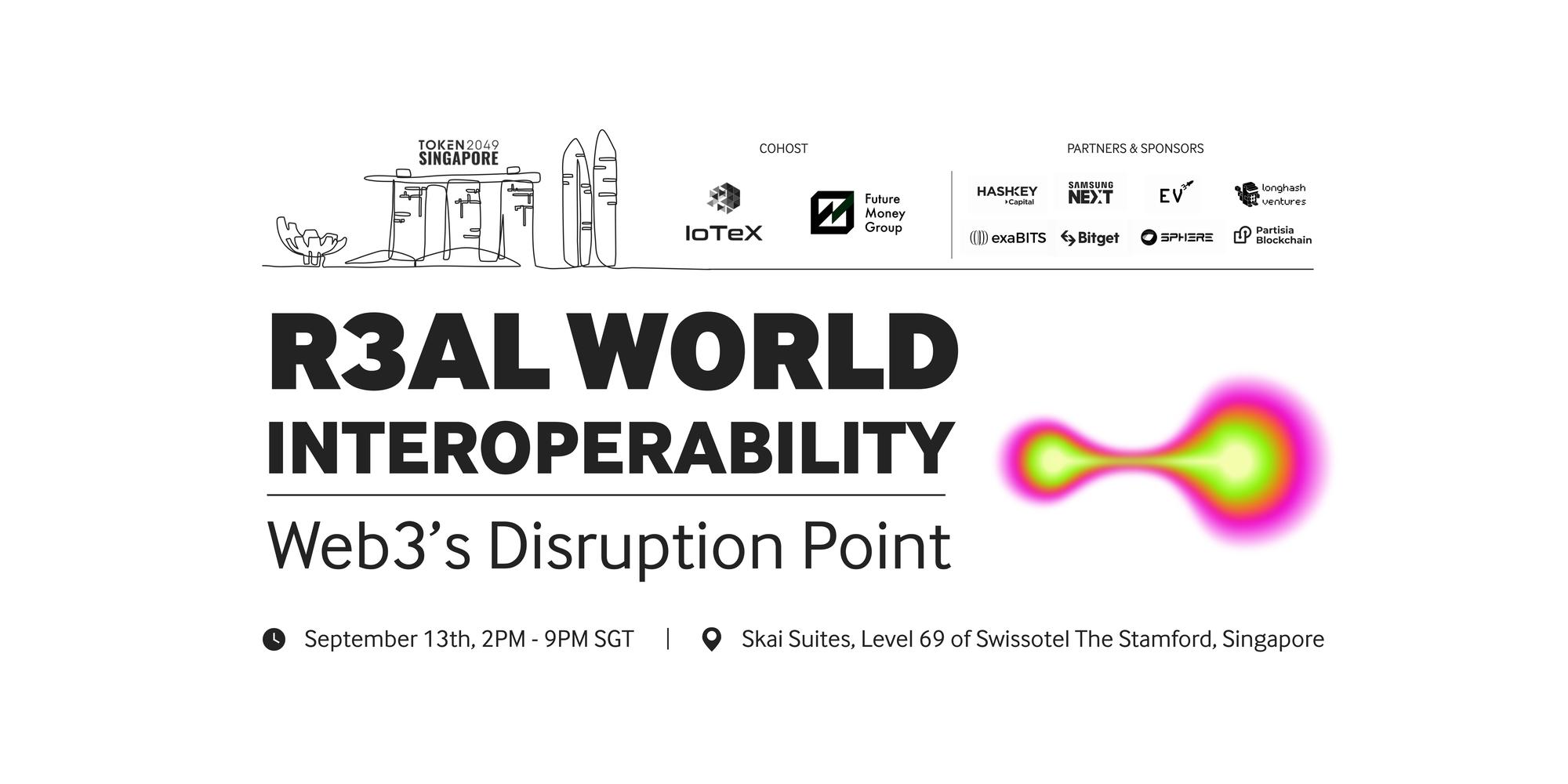 R3al World @ Token2049: Interoperability, Web3's Disruption Point · Luma