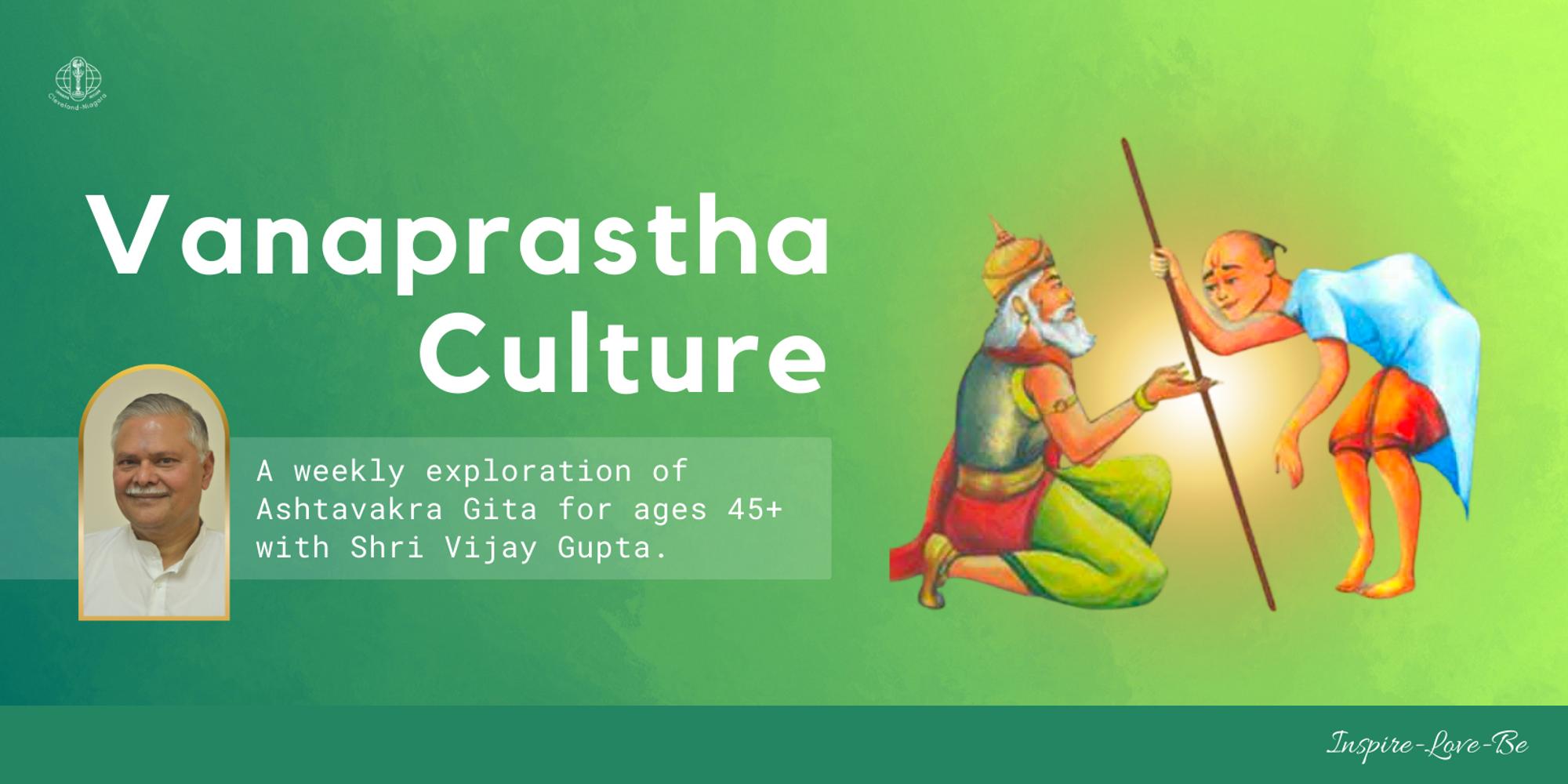 Vanaprastha Culture with Shri Vijayji · Zoom · Luma